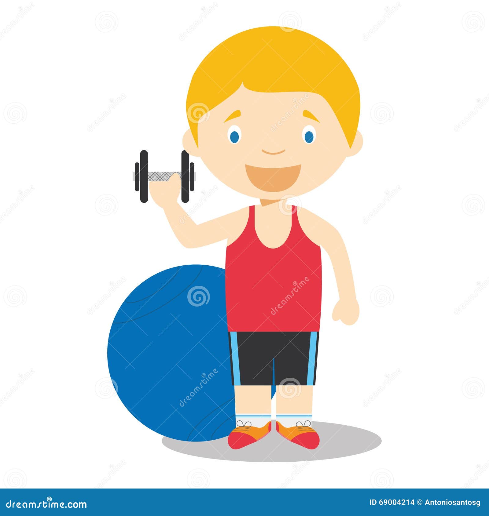 Cute Cartoon Vector Illustration of a Trainer Stock Vector ...