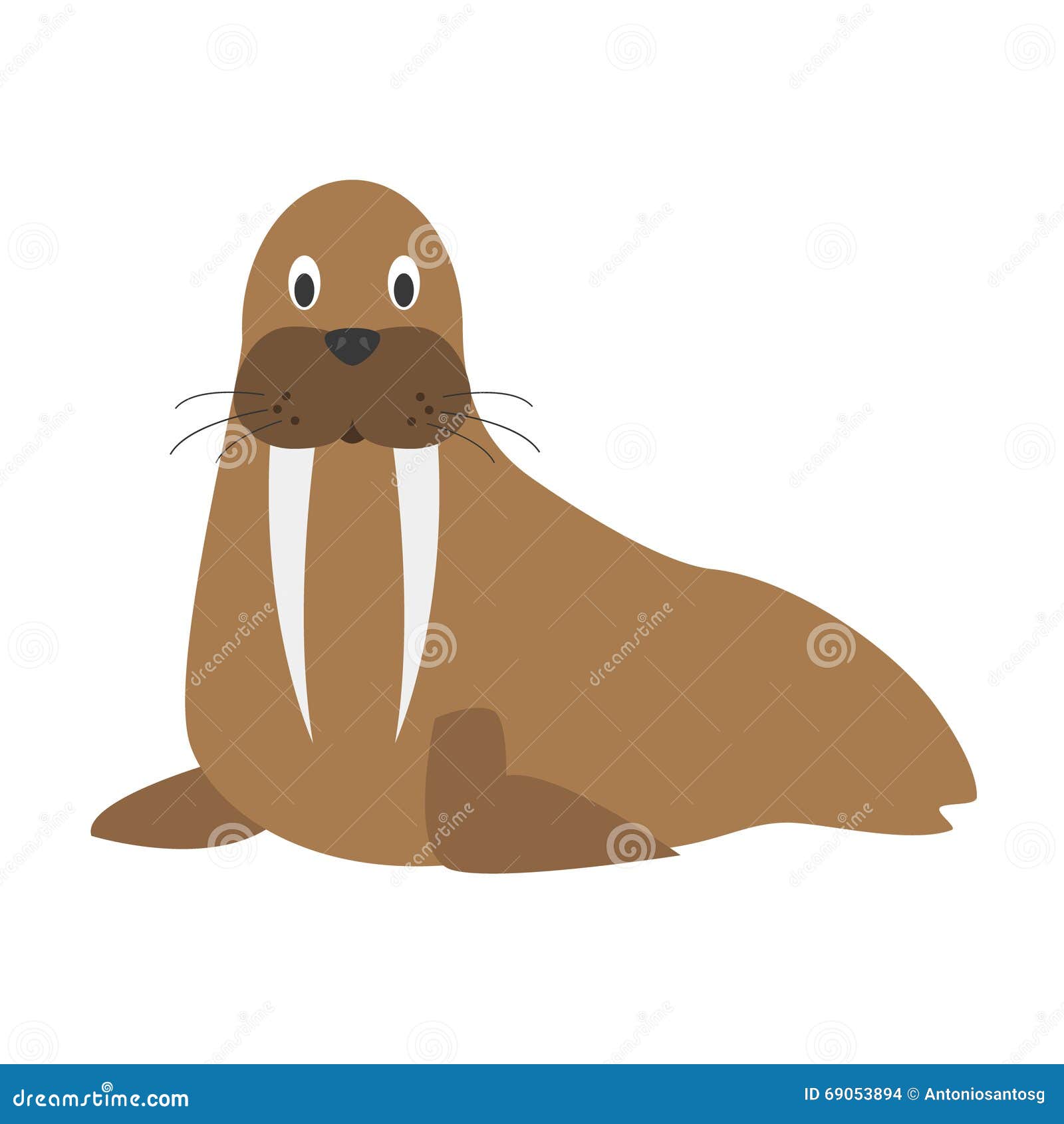 Cute Walrus Clipart