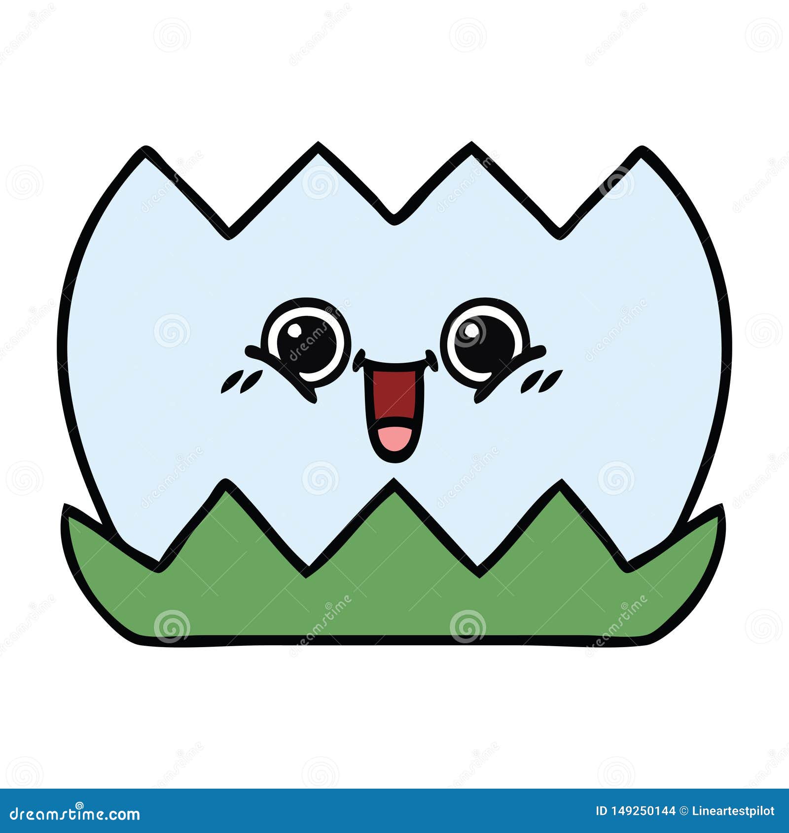 Cute cartoon water lilly stock vector. Illustration of lilly - 149250144