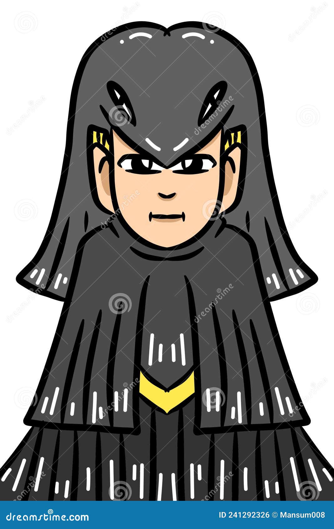 Cute Cartoon on White Background Stock Illustration - Illustration of ...