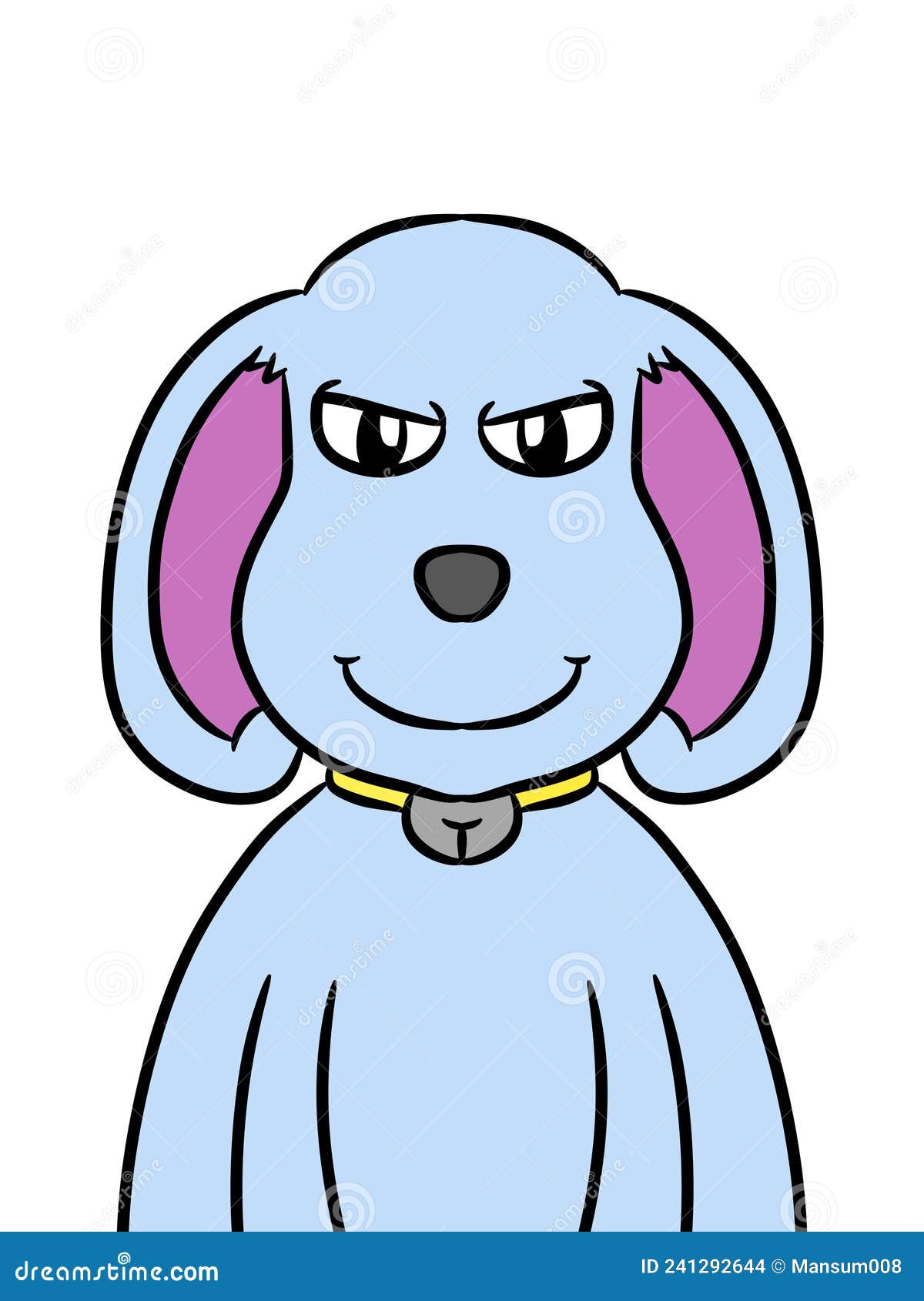 Cute Cartoon on White Background Stock Illustration - Illustration of ...