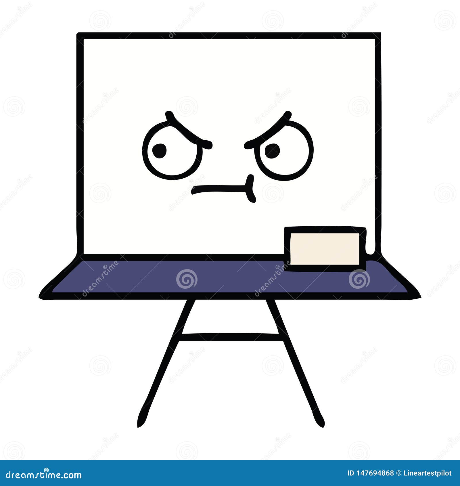 Cute cartoon white board stock vector. Illustration of board - 147694868