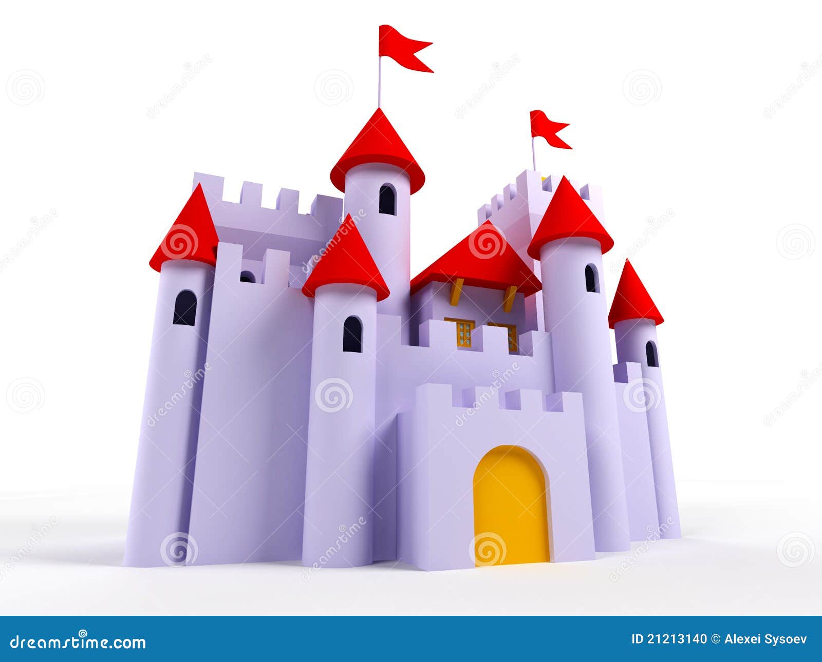 Cute castle stock illustration. Illustration of fairytale - 21213140