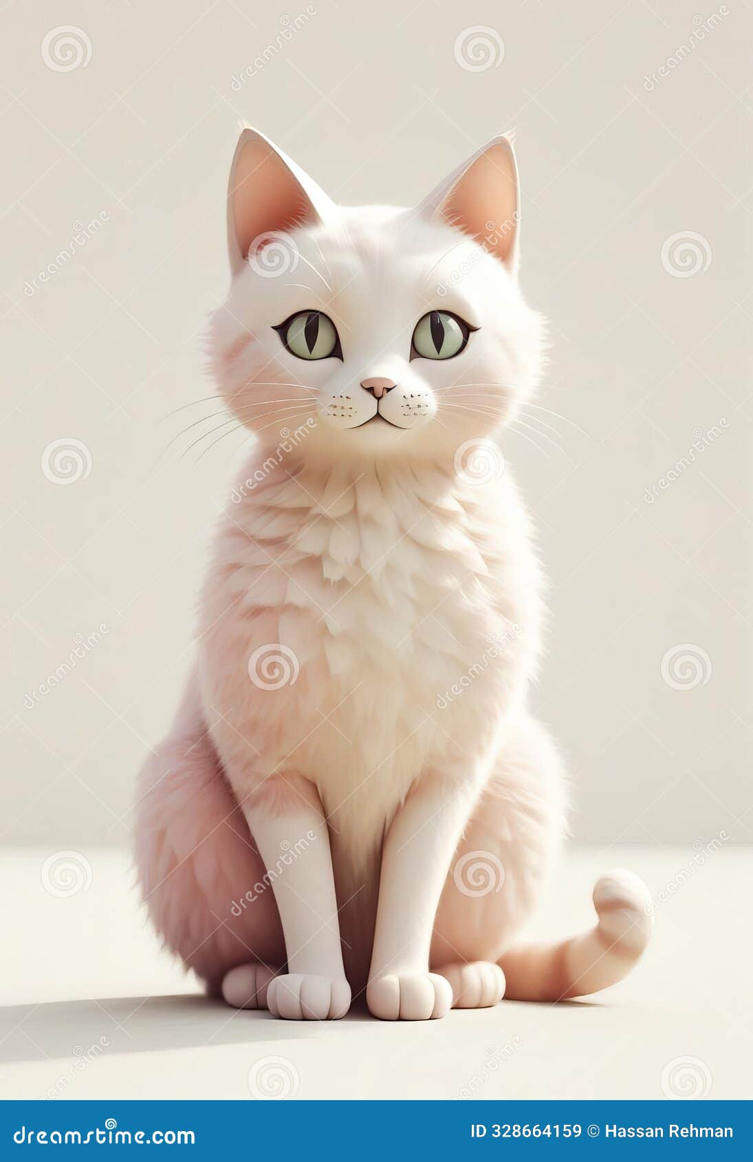 A Cute Cat Clipart, Organic Forms Royalty-Free Stock Photography ...