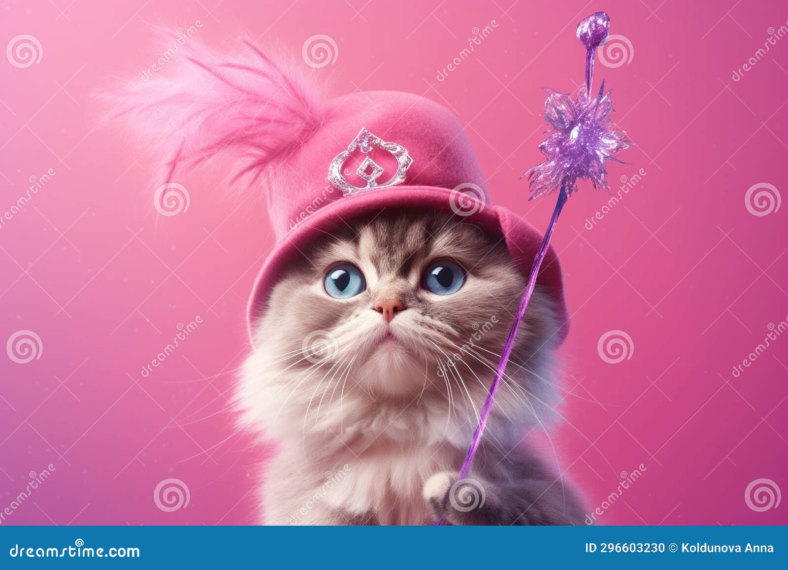 Cat Dressed As a Fairy with a Magic Wand Stock Photo - Image of wings ...