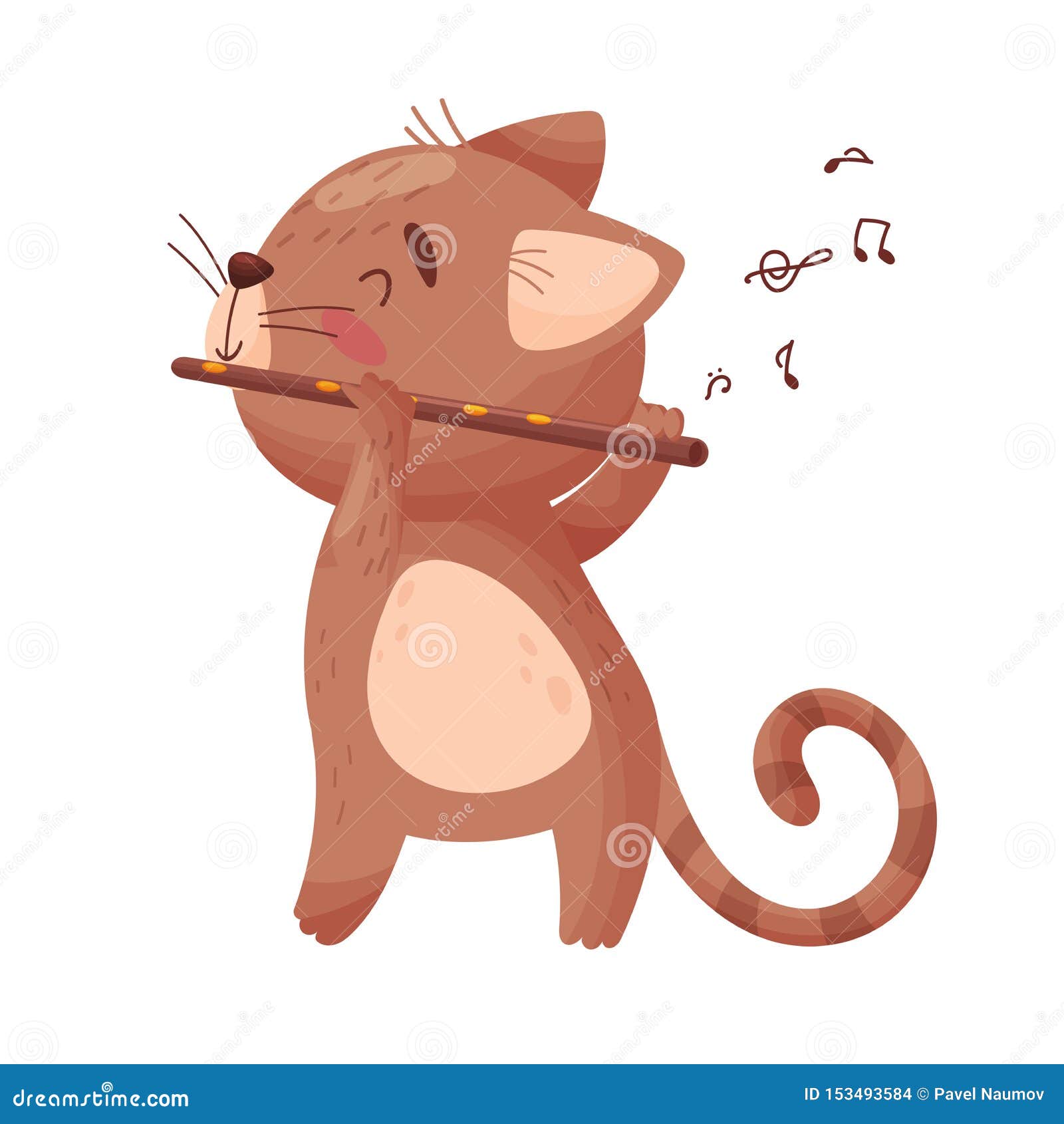 Cat Playing Flute Stock Illustrations – 53 Cat Playing Flute Stock ...