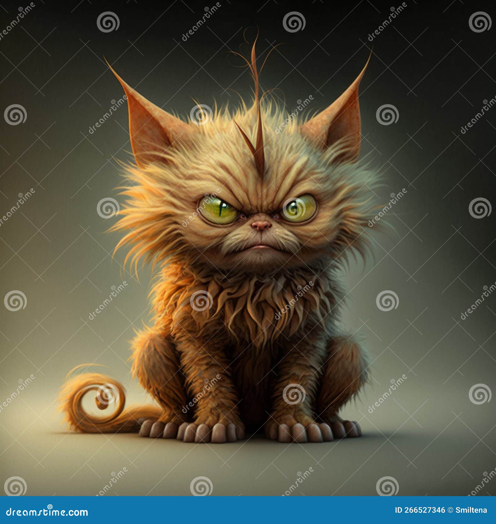 Cute Cat Full of Devilish. Created with Generative AI Stock ...