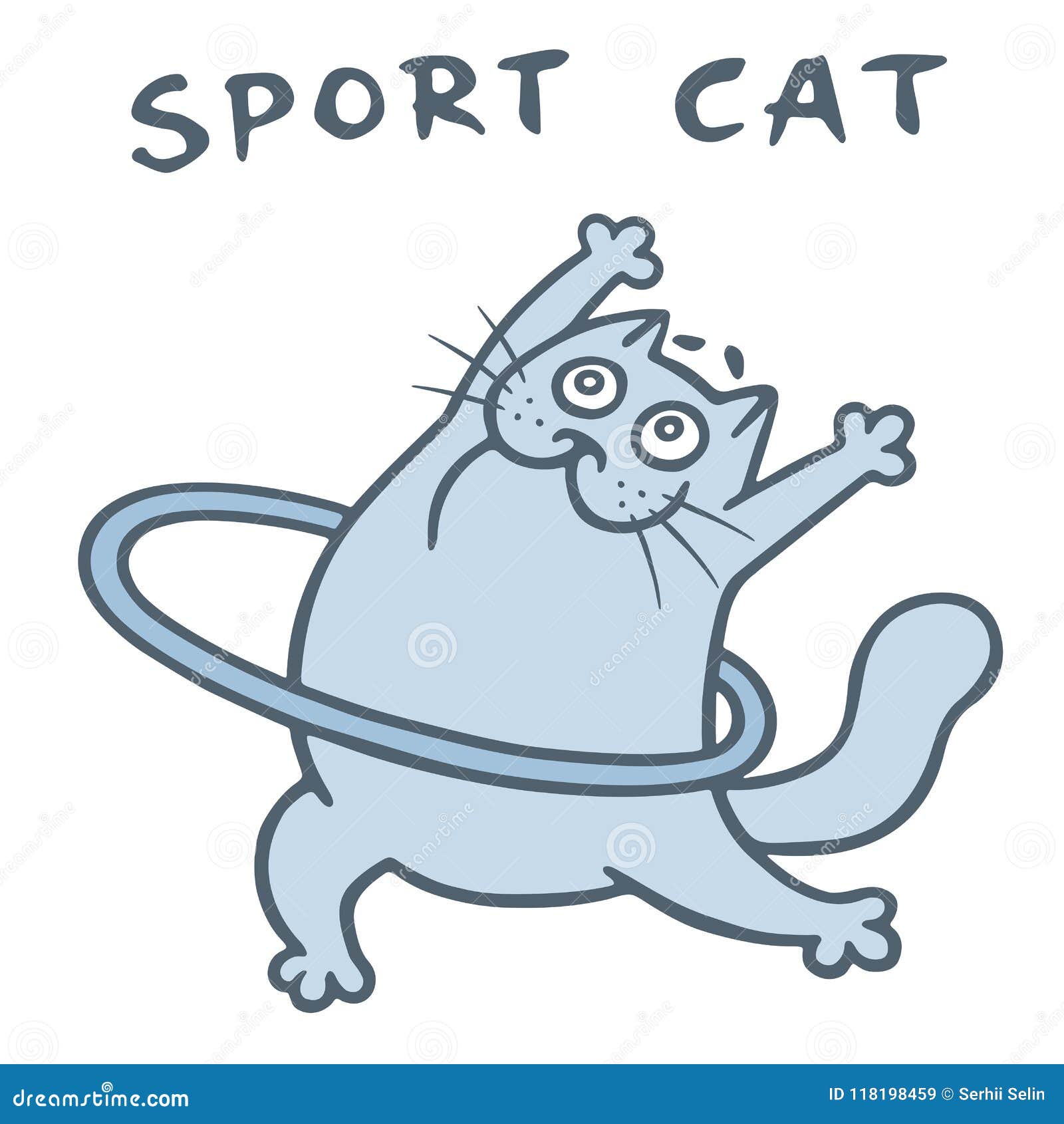 Waist Twisting Disc Exercises. Vector Illustration | CartoonDealer.com ...