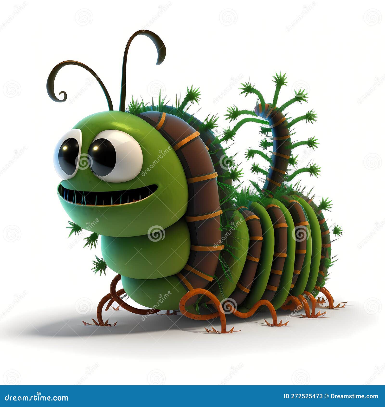 Centipede Cartoon Style. Generative AI Stock Image | CartoonDealer.com ...