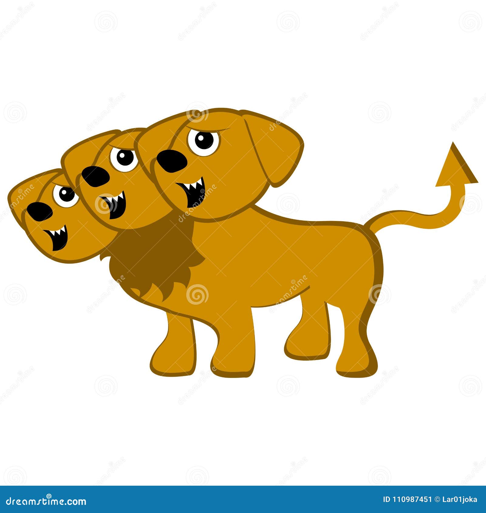 Cute Cerberus. Fantasy Creature Stock Vector - Illustration of myth ...