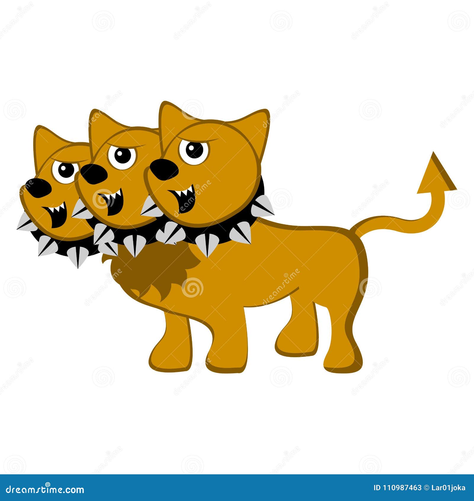Cute Cerberus. Fantasy Creature Stock Vector - Illustration of ...