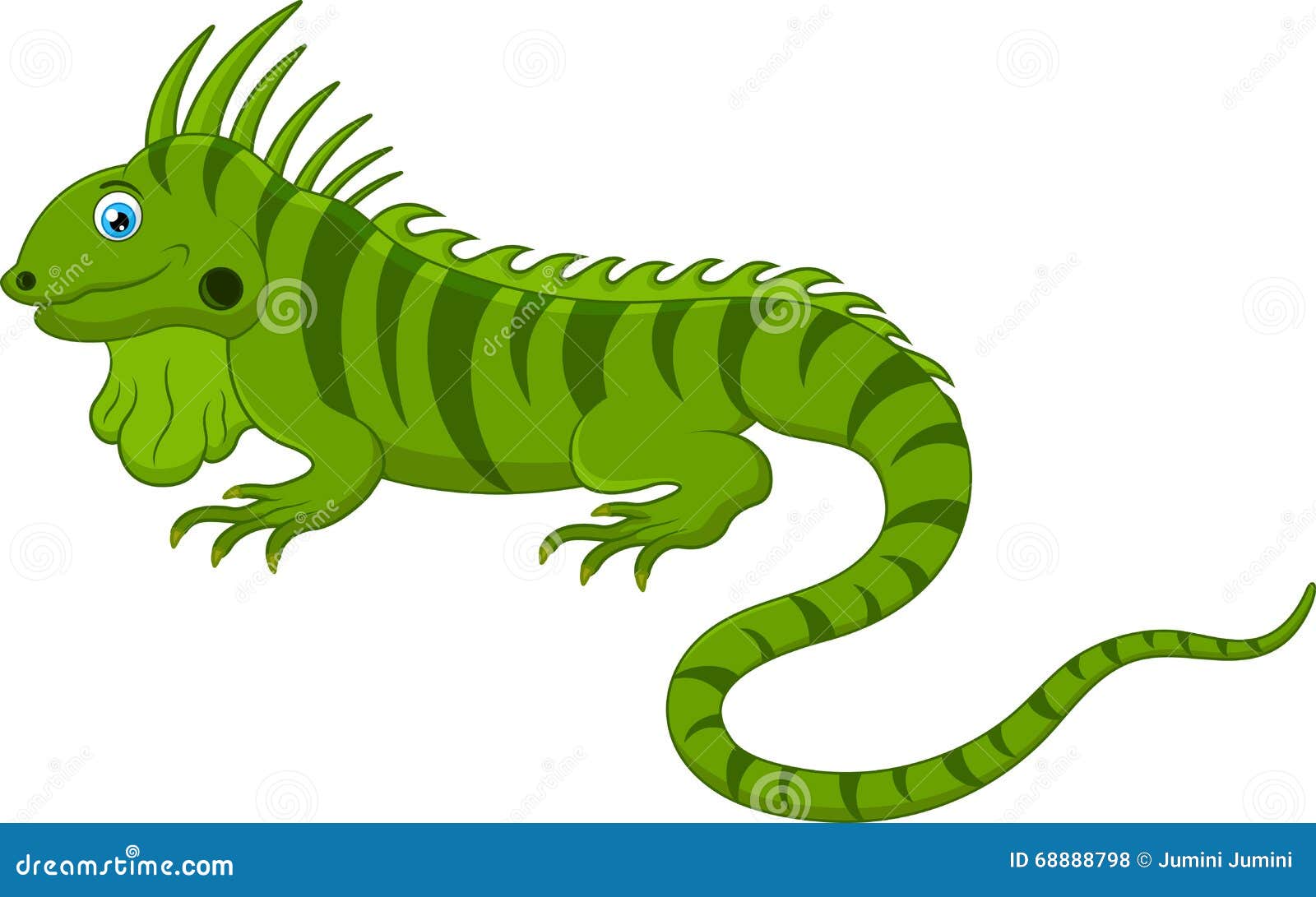 Cute chameleon cartoon stock vector. Illustration of safari - 68888798