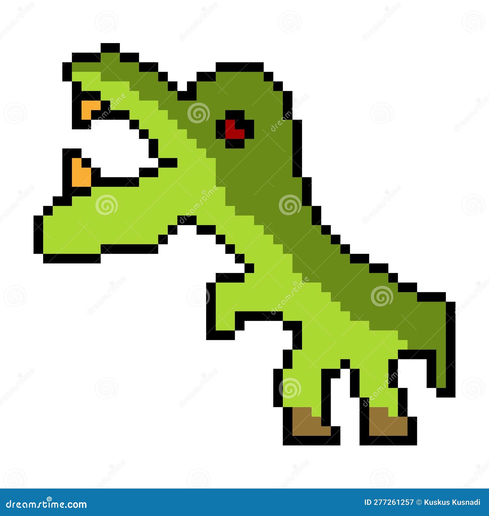 Dinosaurs Pixel Art Seamless Pattern. 8bit Dino Texture. Pixelated ...