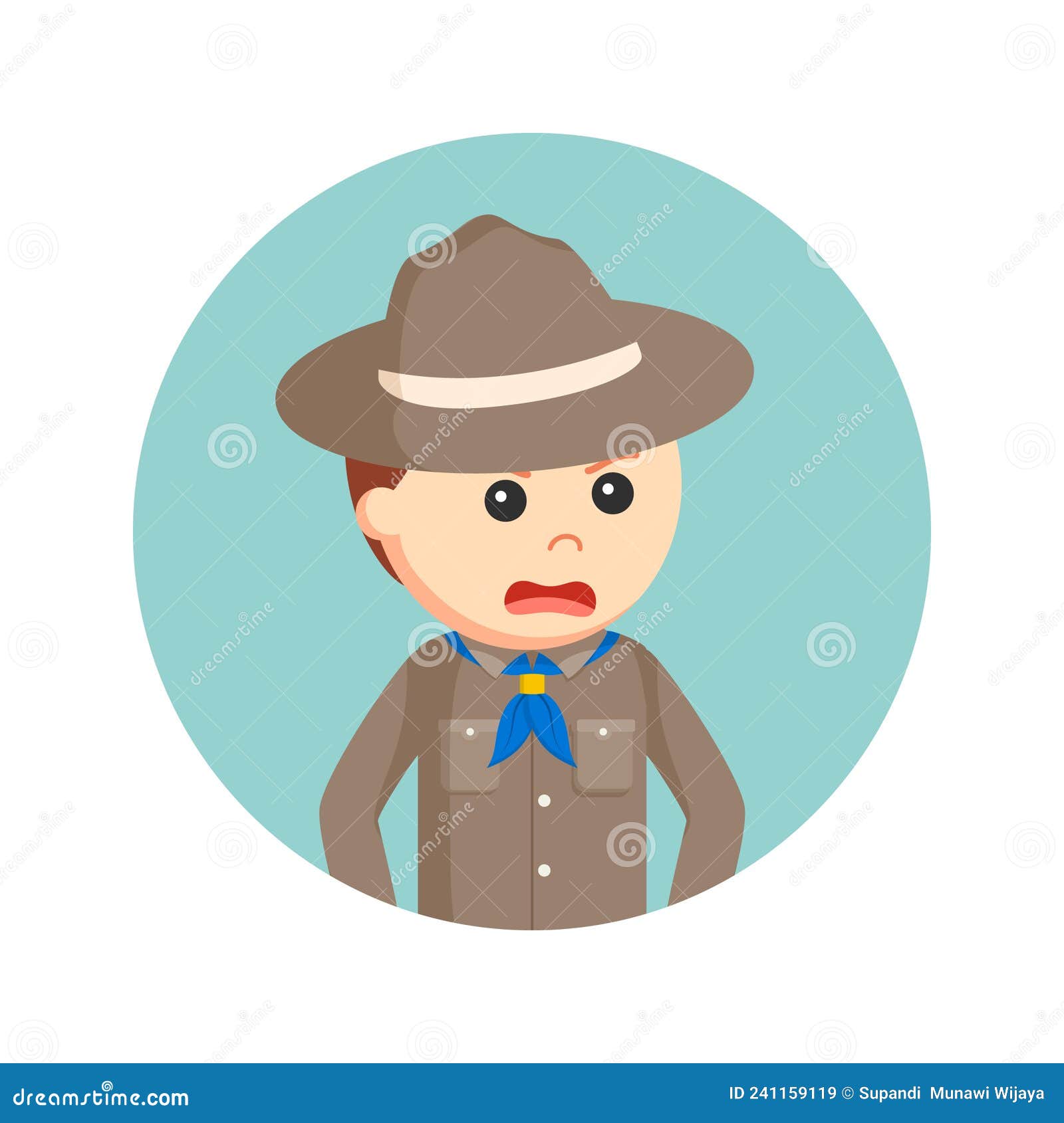 Scout Character Profession Design Vector Stock Vector - Illustration of ...