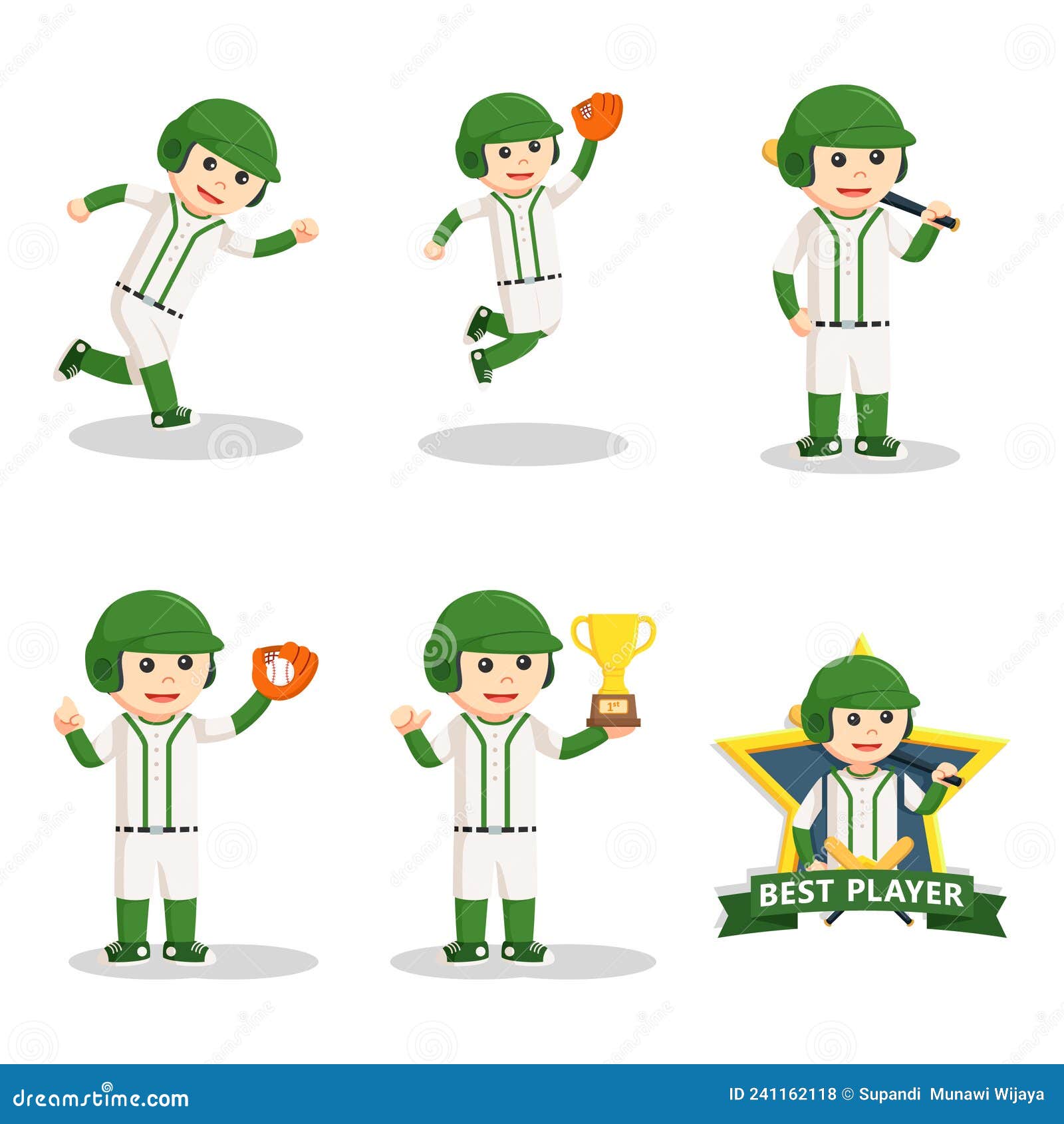 Baseball Character Profession Design Vector Stock Vector - Illustration ...
