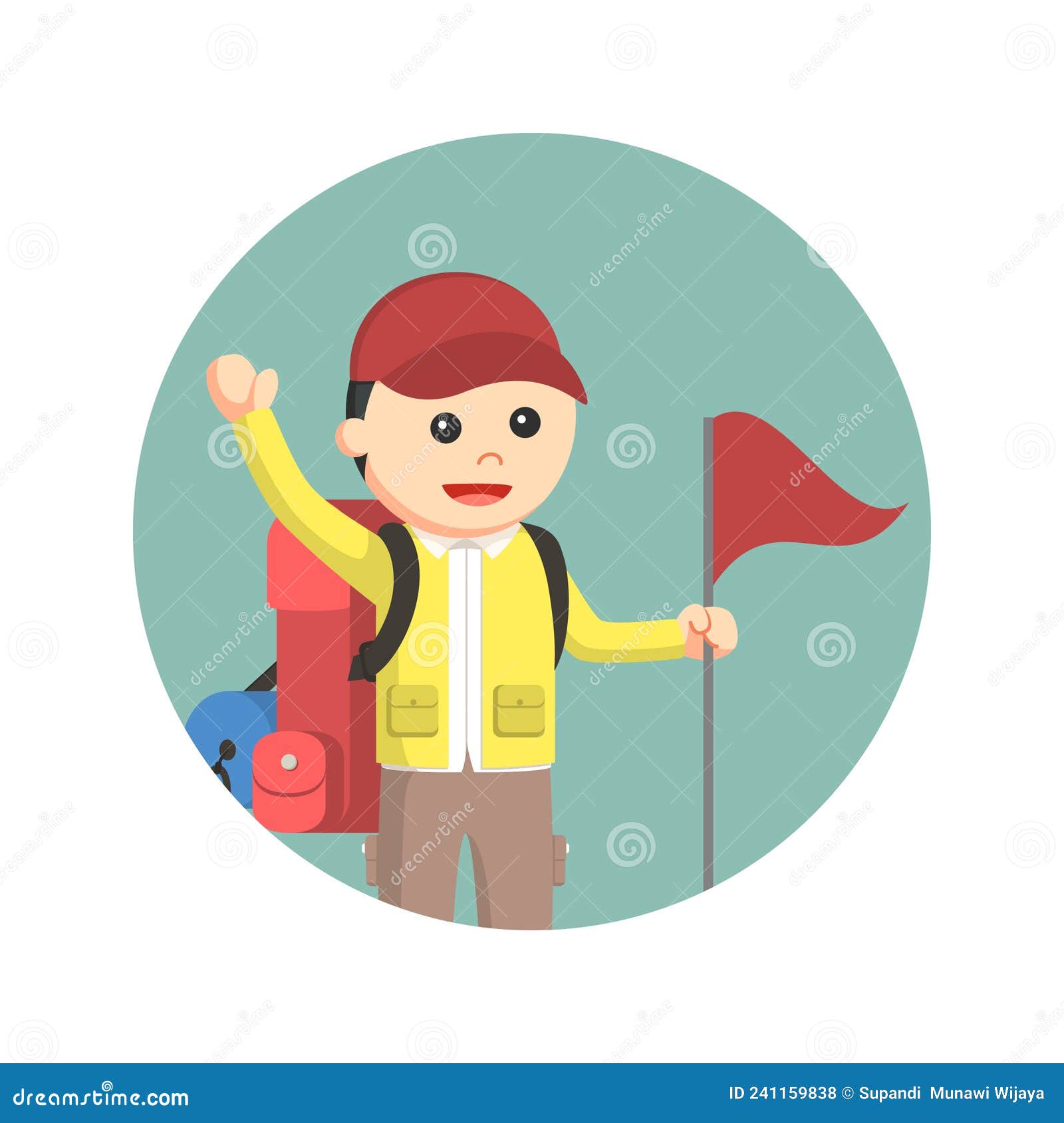 Explorer Character Profession Design Vector Stock Vector - Illustration ...