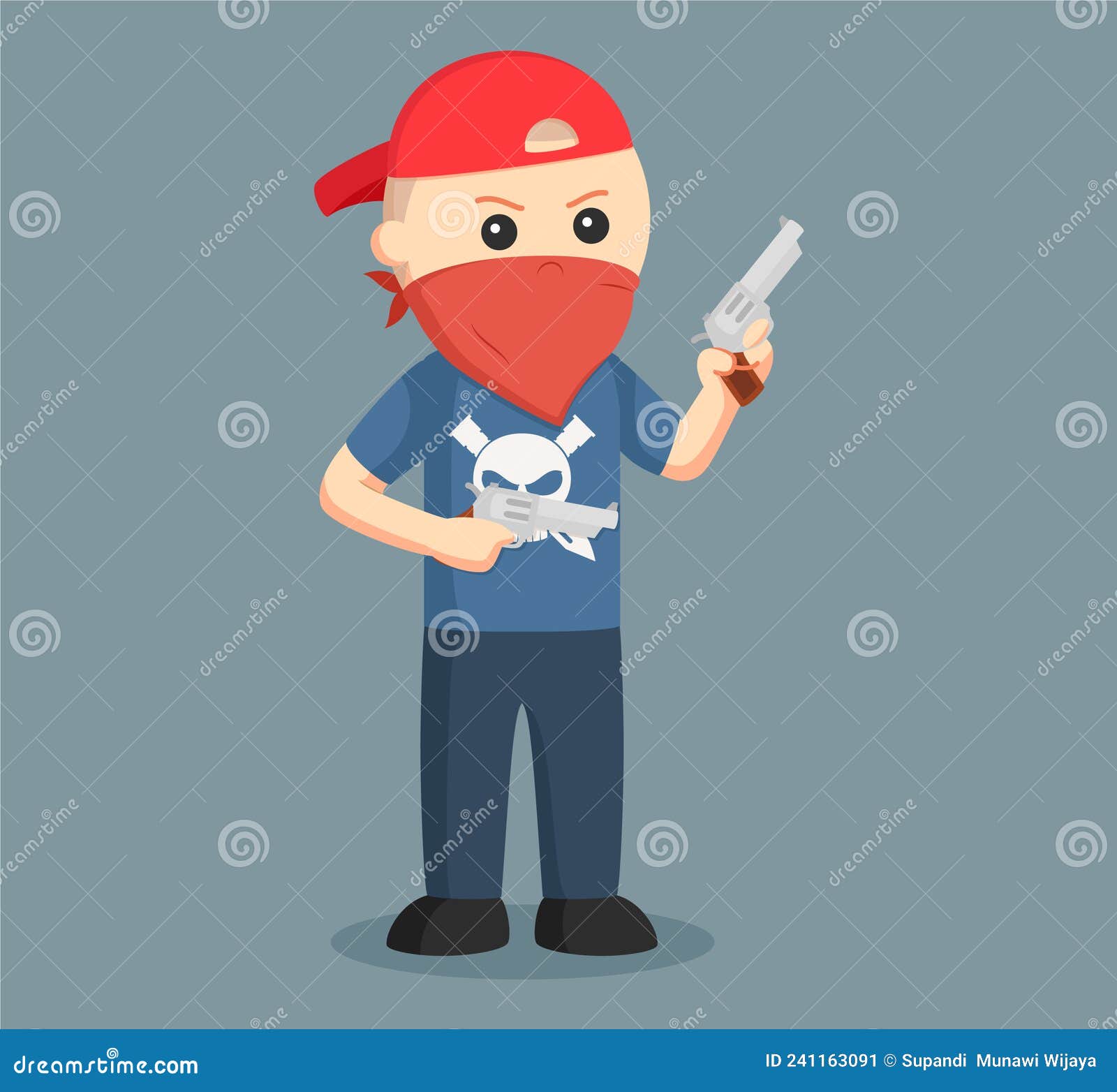 Gangster Character Profession Design Vector Stock Vector - Illustration ...