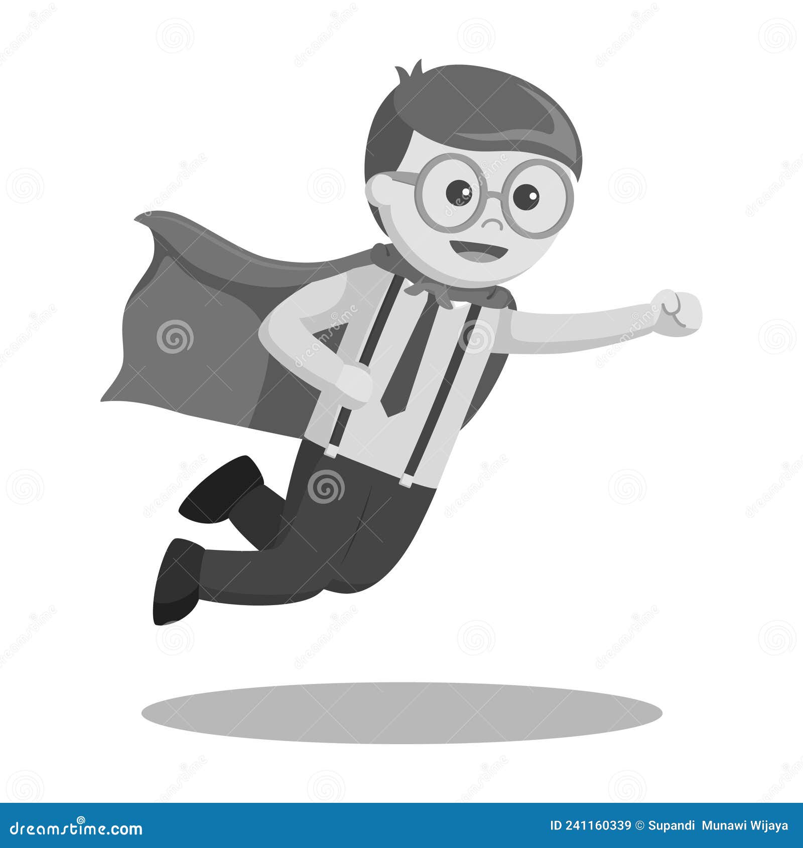 Nerd Character Profession Design Vector Black and White Stock Vector ...