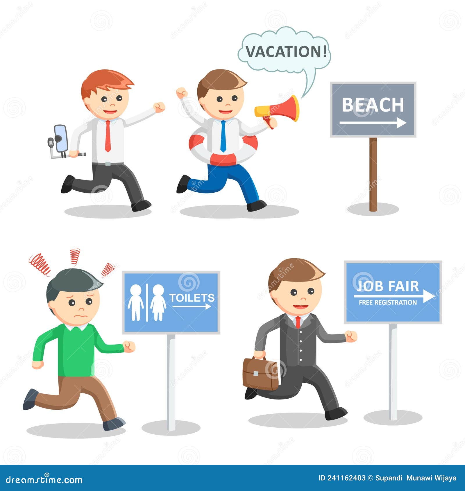 People Character Profession Design Vector Stock Vector - Illustration ...