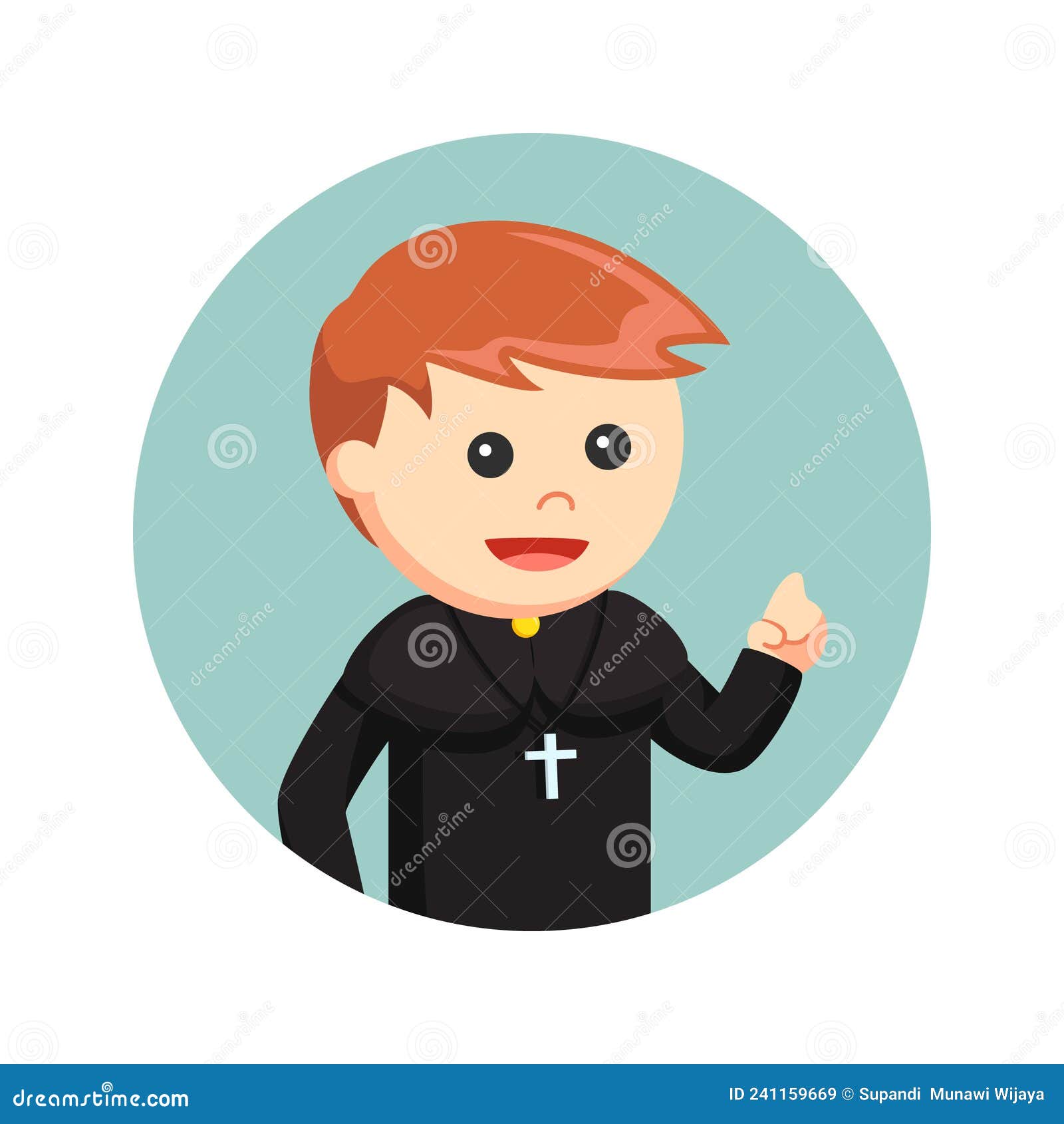 Priest Character Profession Design Vector Stock Vector - Illustration ...