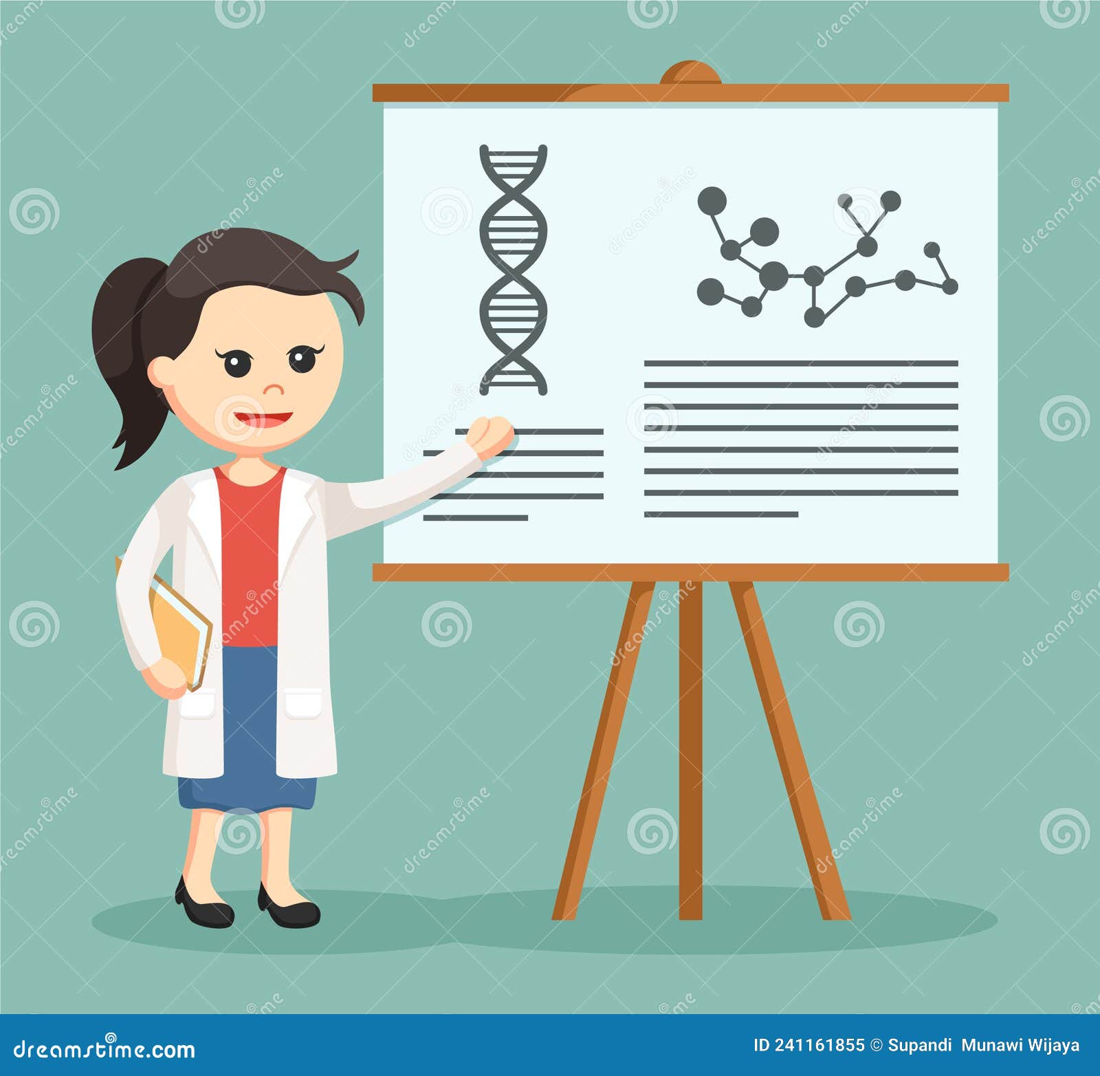 Scientist Character Profession Design Vector Stock Vector ...