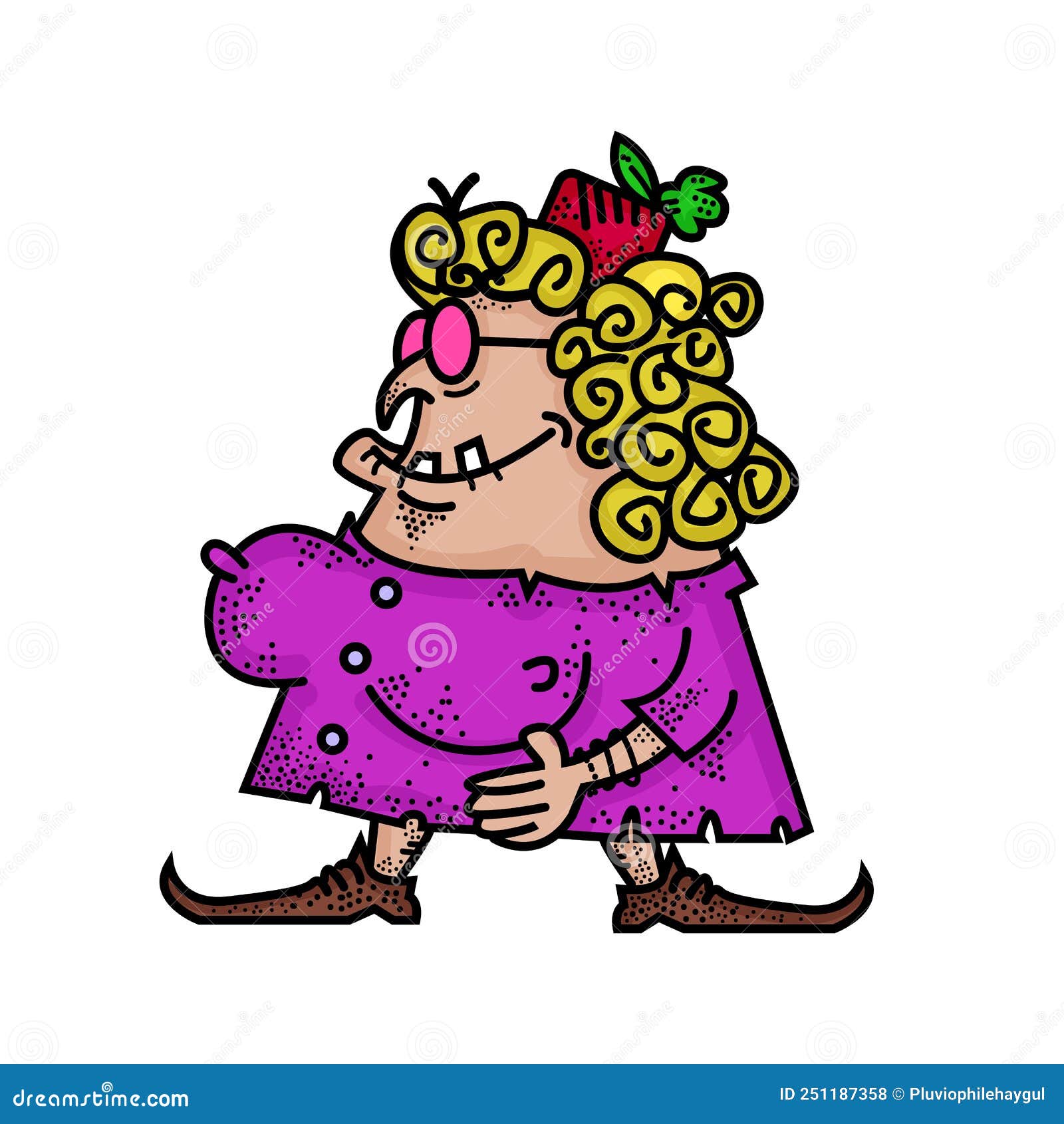 Smiling Funny Grandma Vector Character, Funny Boomer Character ...