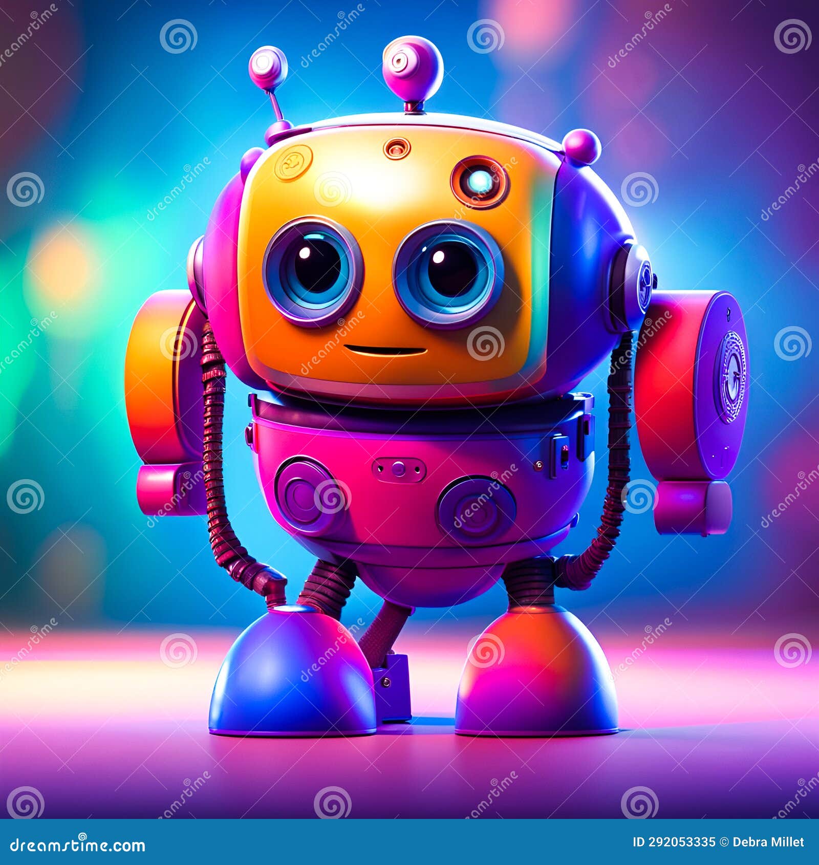 Cute chatbot stock illustration. Illustration of assistant - 292053335