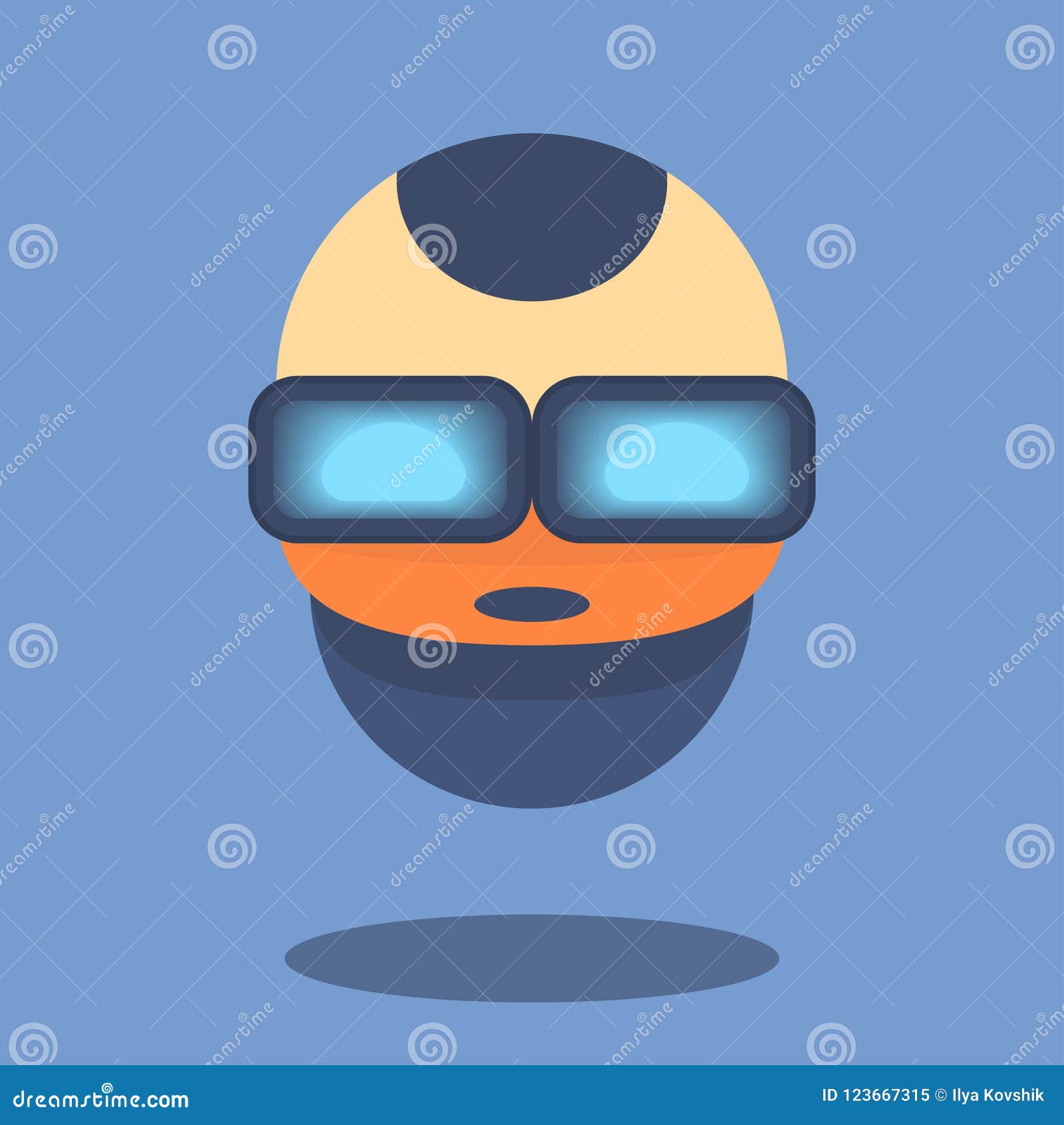 Cute Chatbot or Talkbot in Flat Style. Online Consultation Using ...