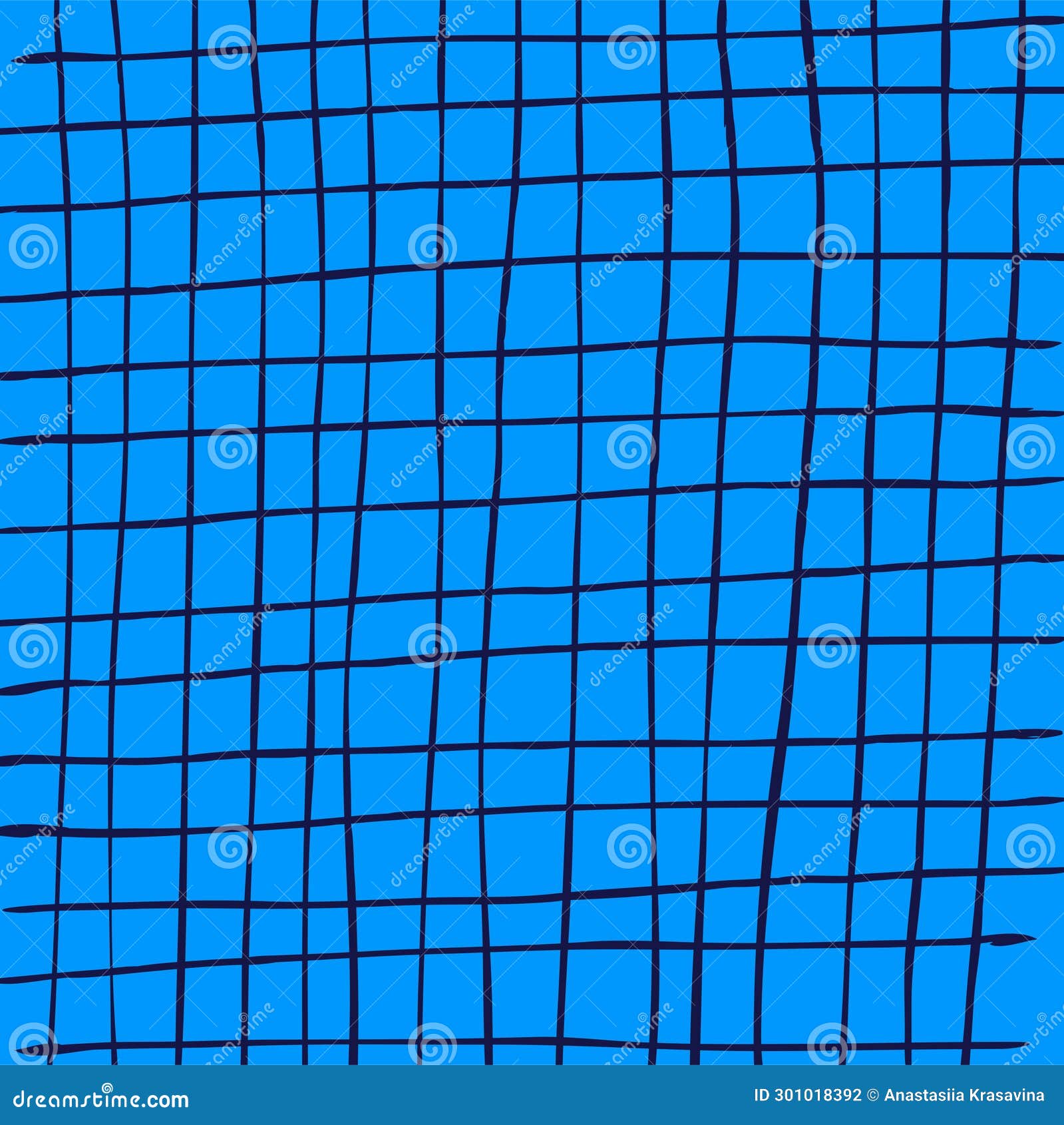 Cute Checkered Hand Drawn Pattern. Bright Neon Background Made in ...