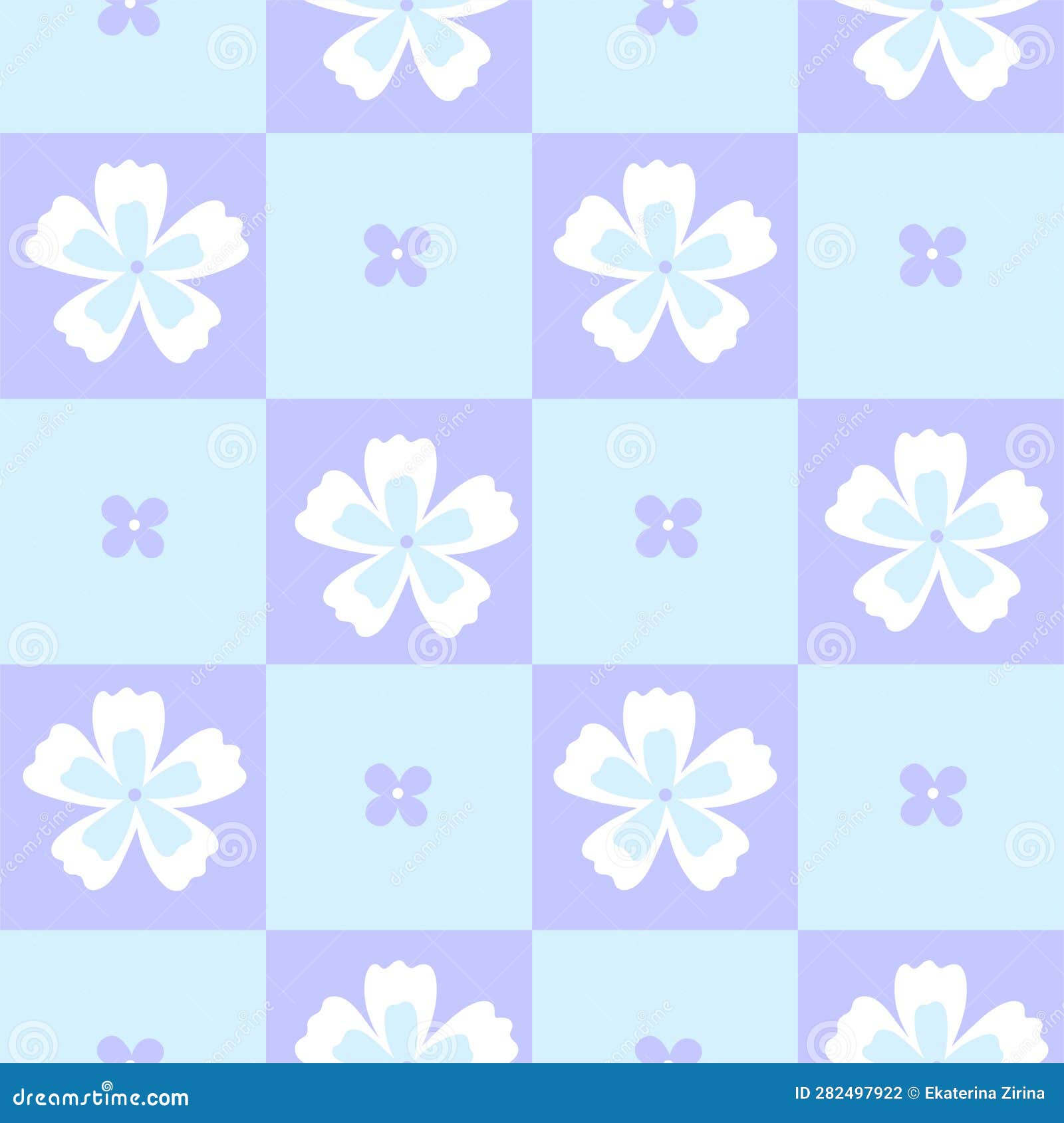 A Cute Checkered Autumn Pattern Cartoon Vector | CartoonDealer.com ...