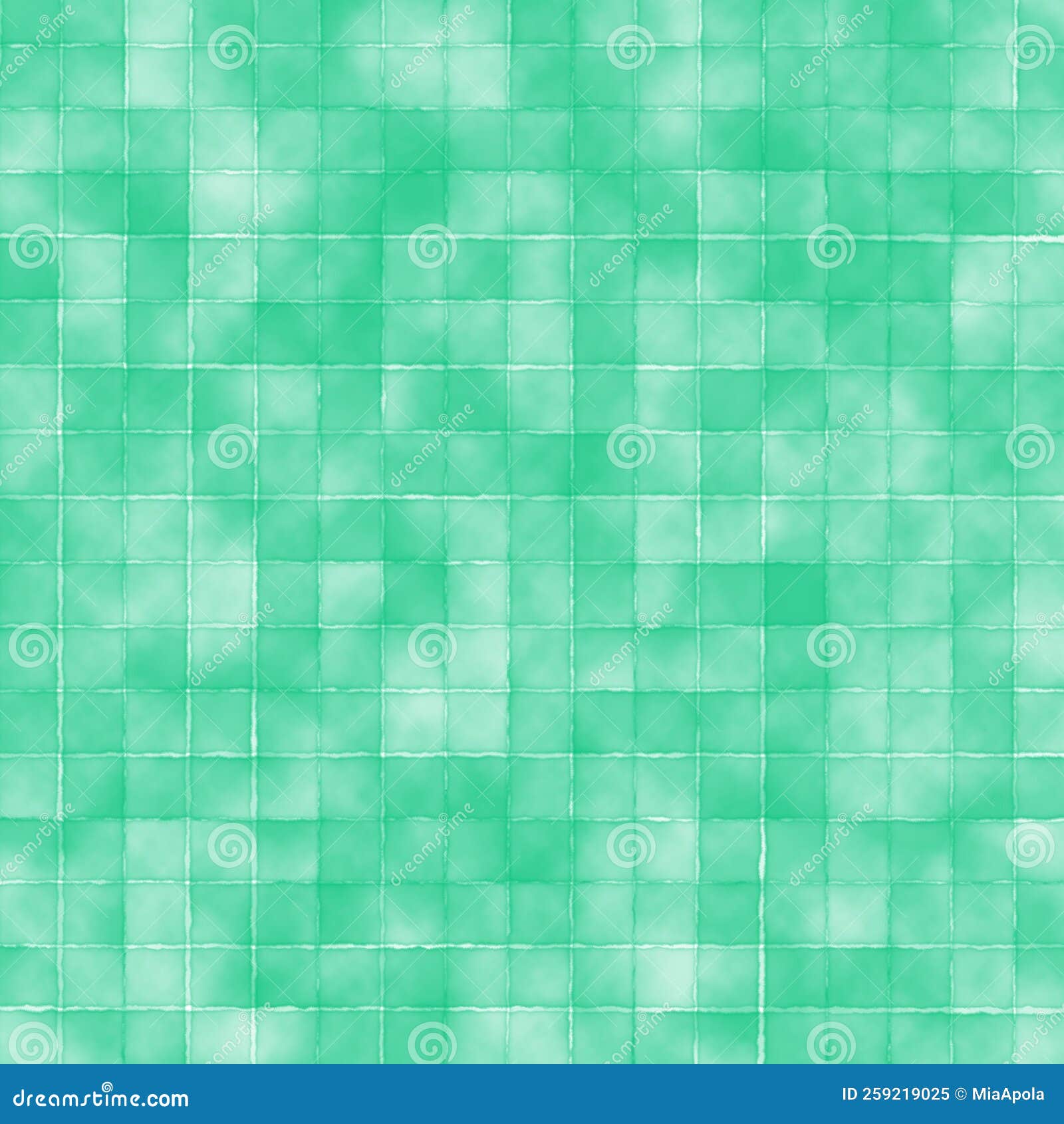 Cute Watercolour Green Checkers Board Pattern.not Seamless Pattern ...