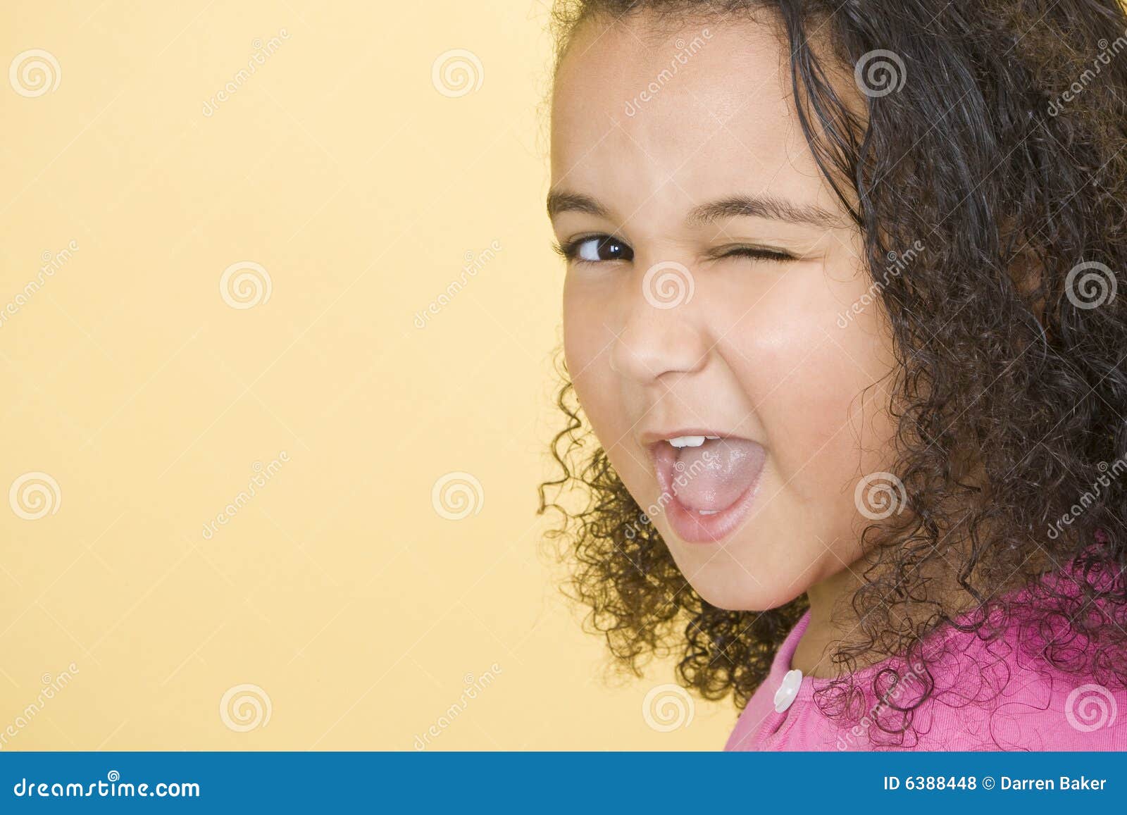 Cute and Cheeky stock photo. Image of girl, studio, mixed - 6388448