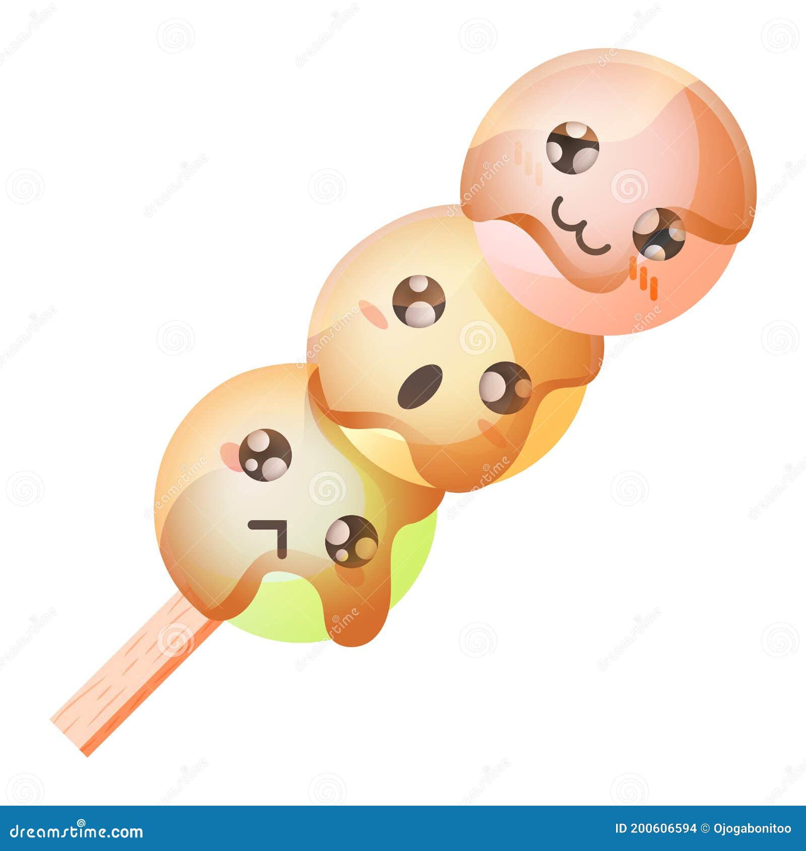 Cute Dango Wallpaper Japanese Rice Cake Dumpling Illustration ...