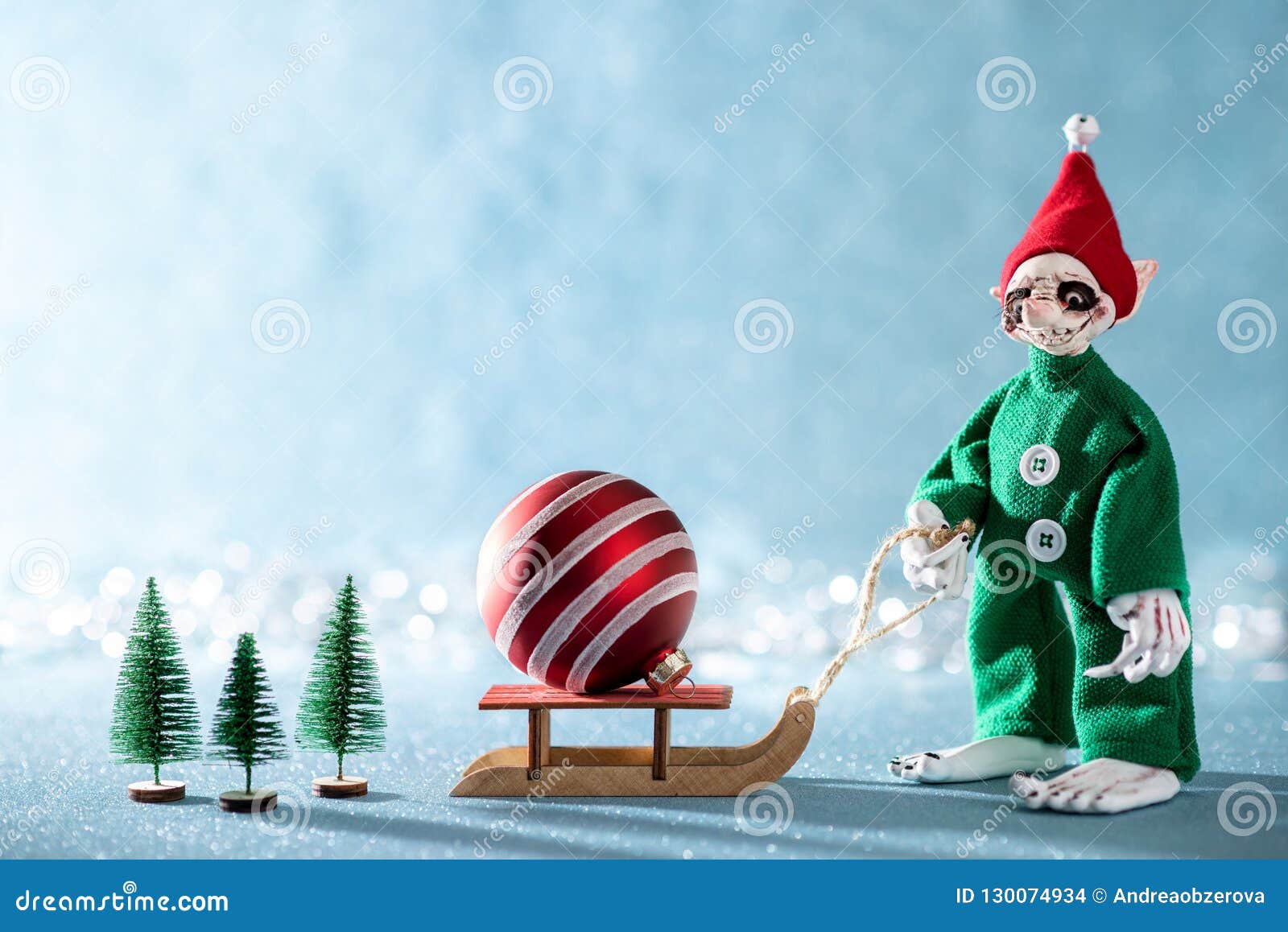 Sad Santas Helper Elf Sitting On Sledge Looking At Broken Christmas ... Sad Santas Helper Elf Sitting On Sledge Looking At Broken Christmas ...