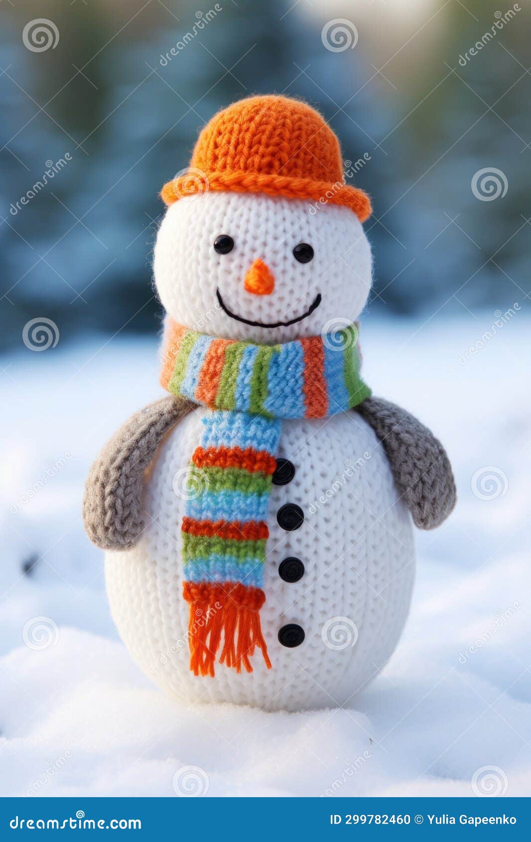 A Cute and Cheerful Snowman with a Carrot Nose Stock Illustration ...