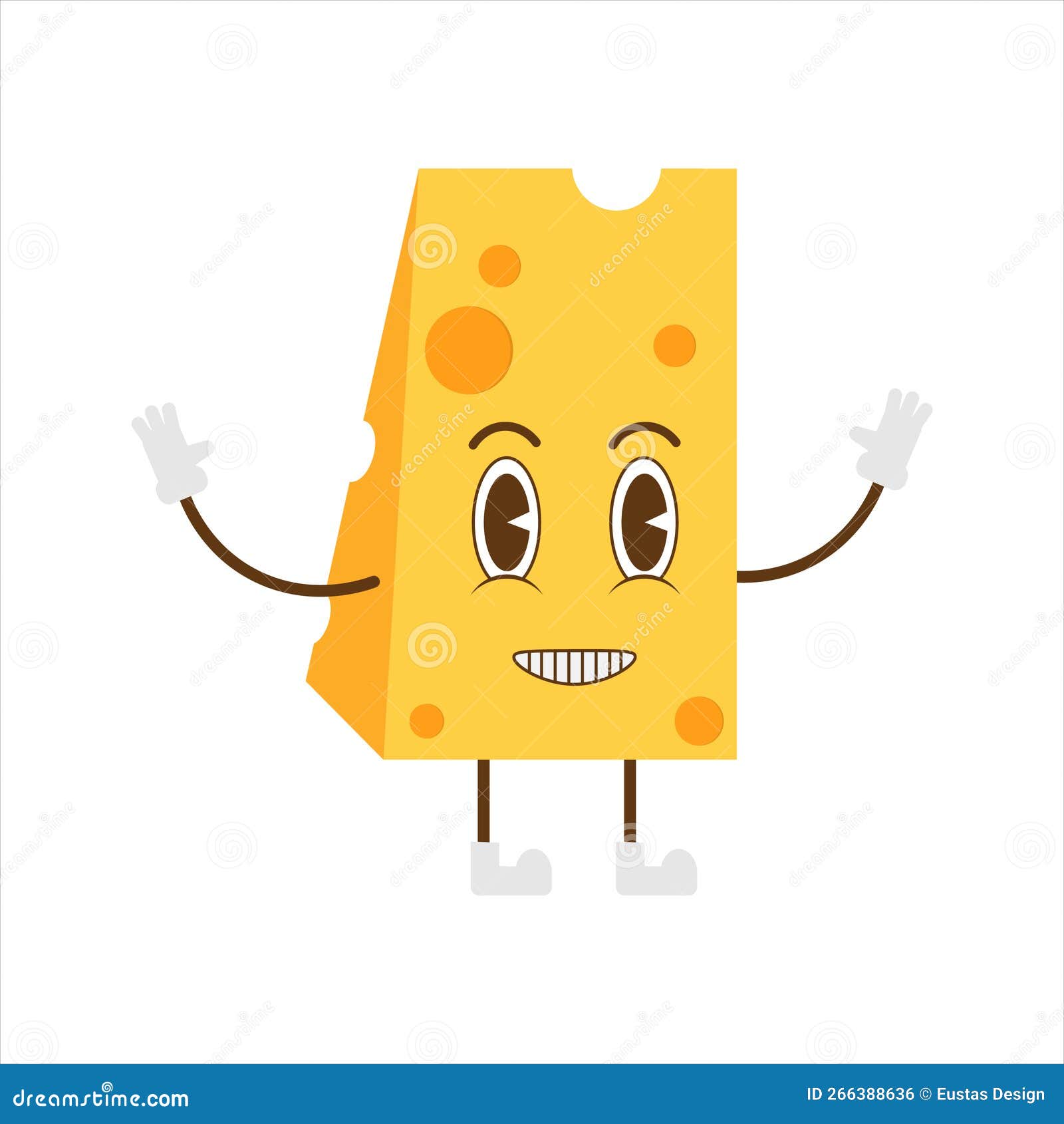 Cute Cheese Illustration stock vector. Illustration of upload - 266388636