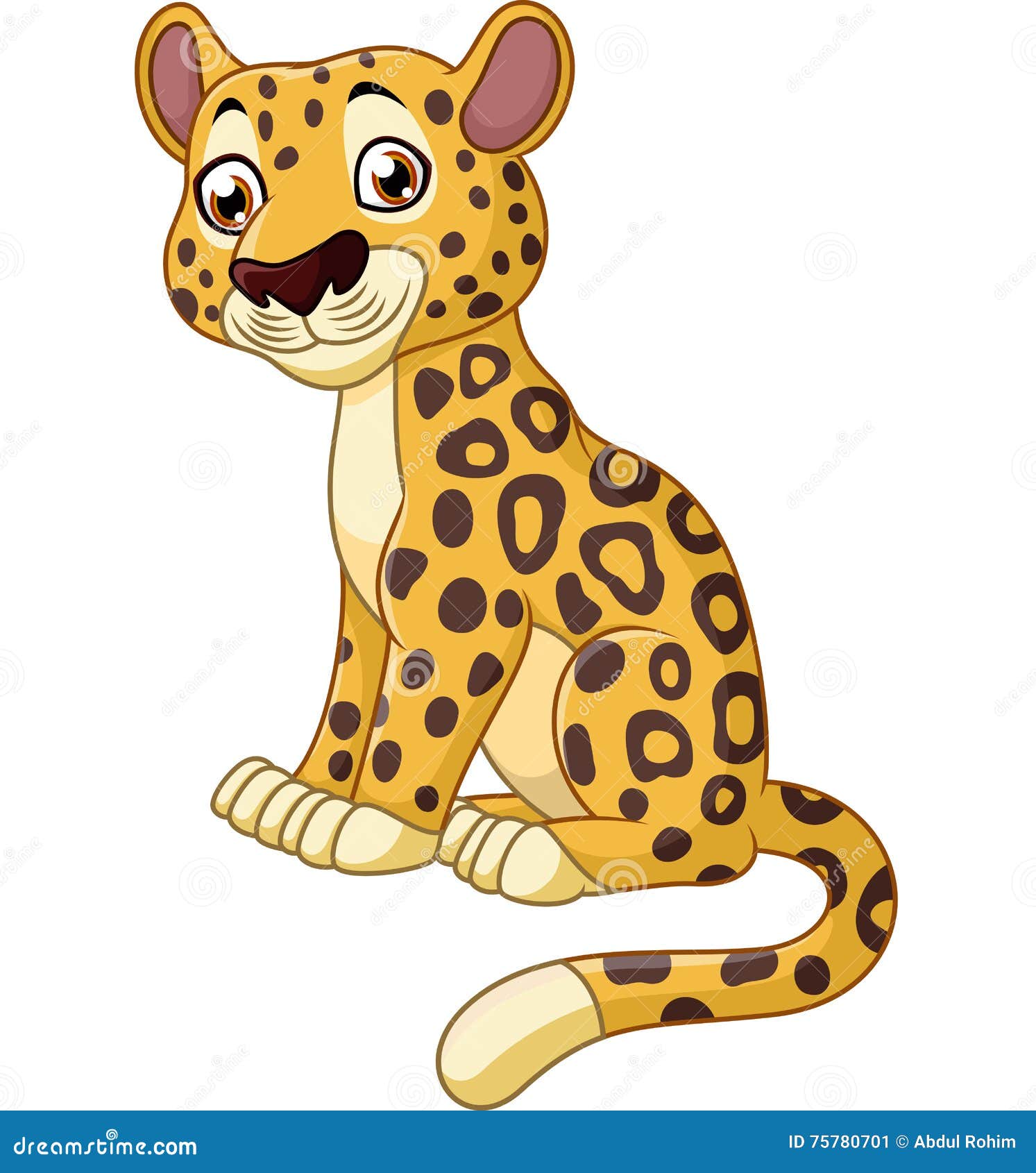Cute Cheetah Cartoon | CartoonDealer.com #78539097