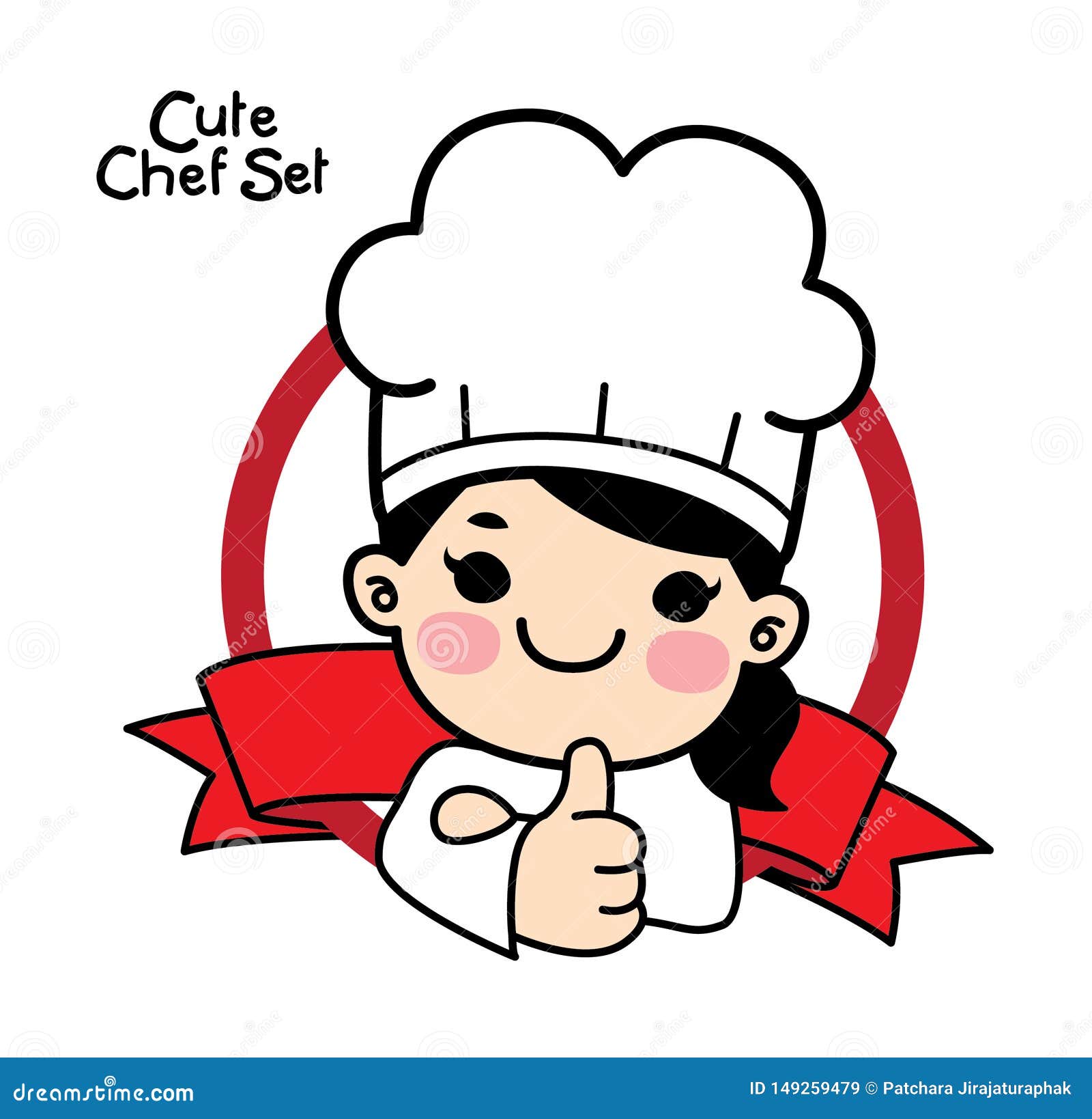 Cute Chef Character Set.Vecter Element Stock Vector - Illustration of ...