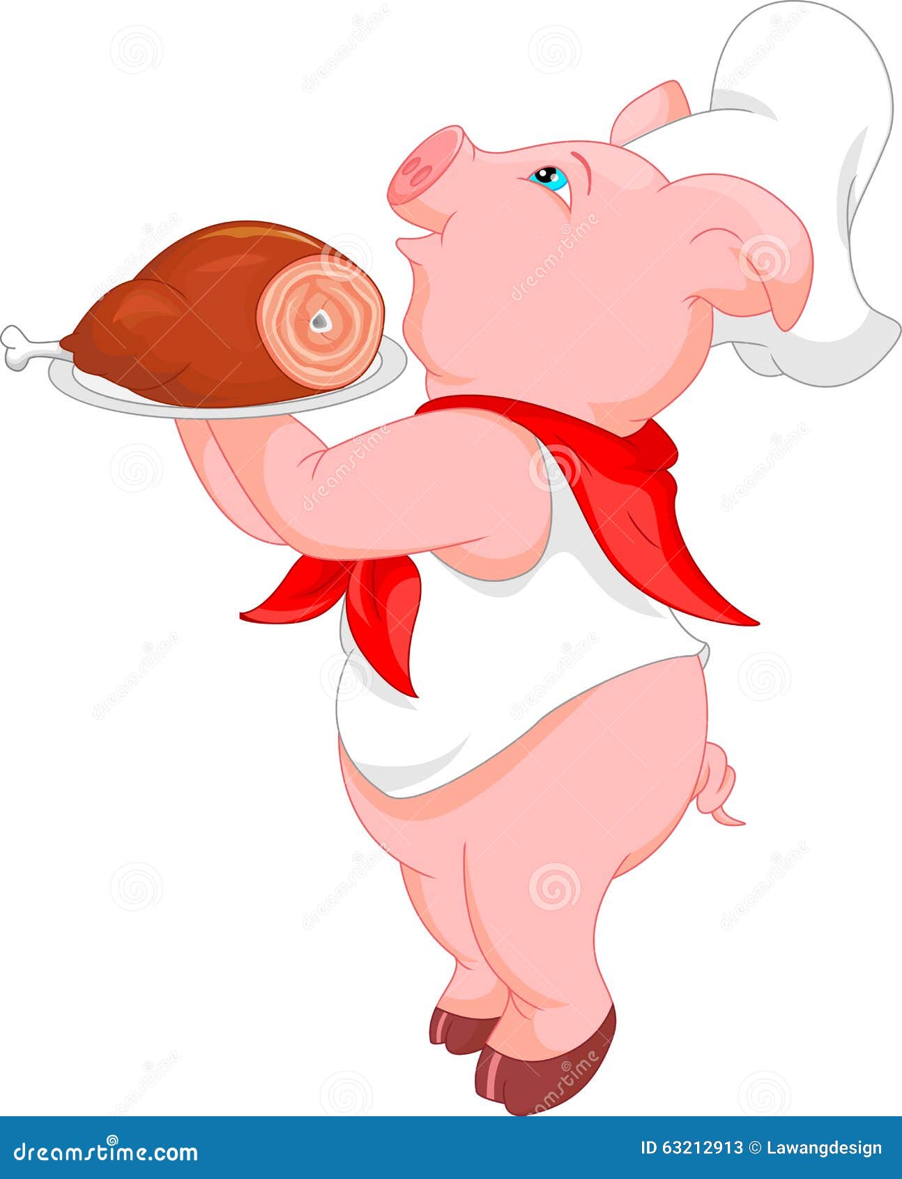 Cute chef pig cartoon stock vector. Illustration of pets - 63212913
