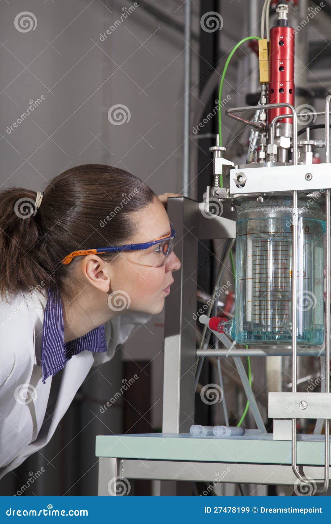 Cute Chemist Working in Laboratory Stock Image - Image of hand ...