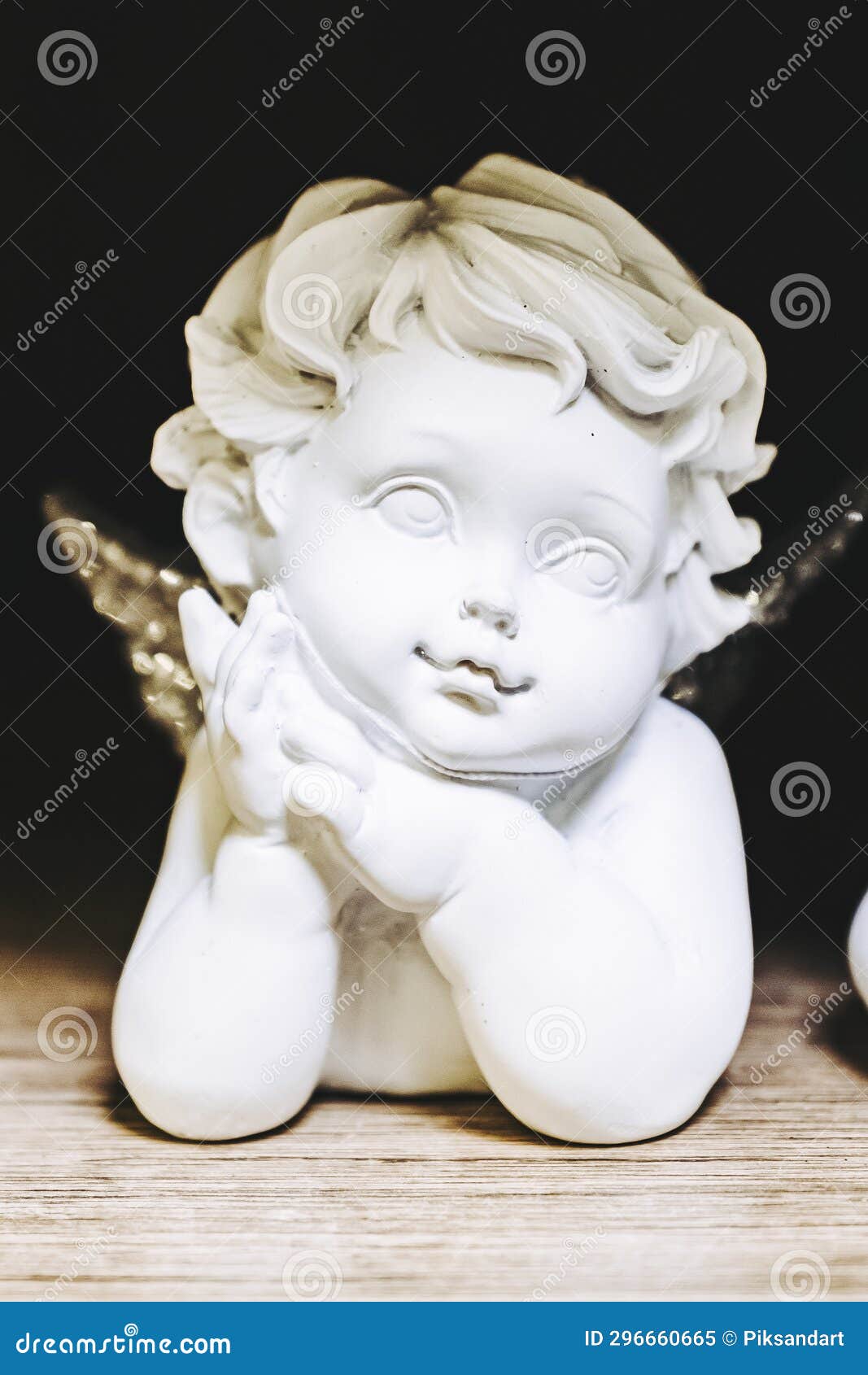 Cherub Angel Statue Wings Carving Religious Hope And Love Royalty-Free ...