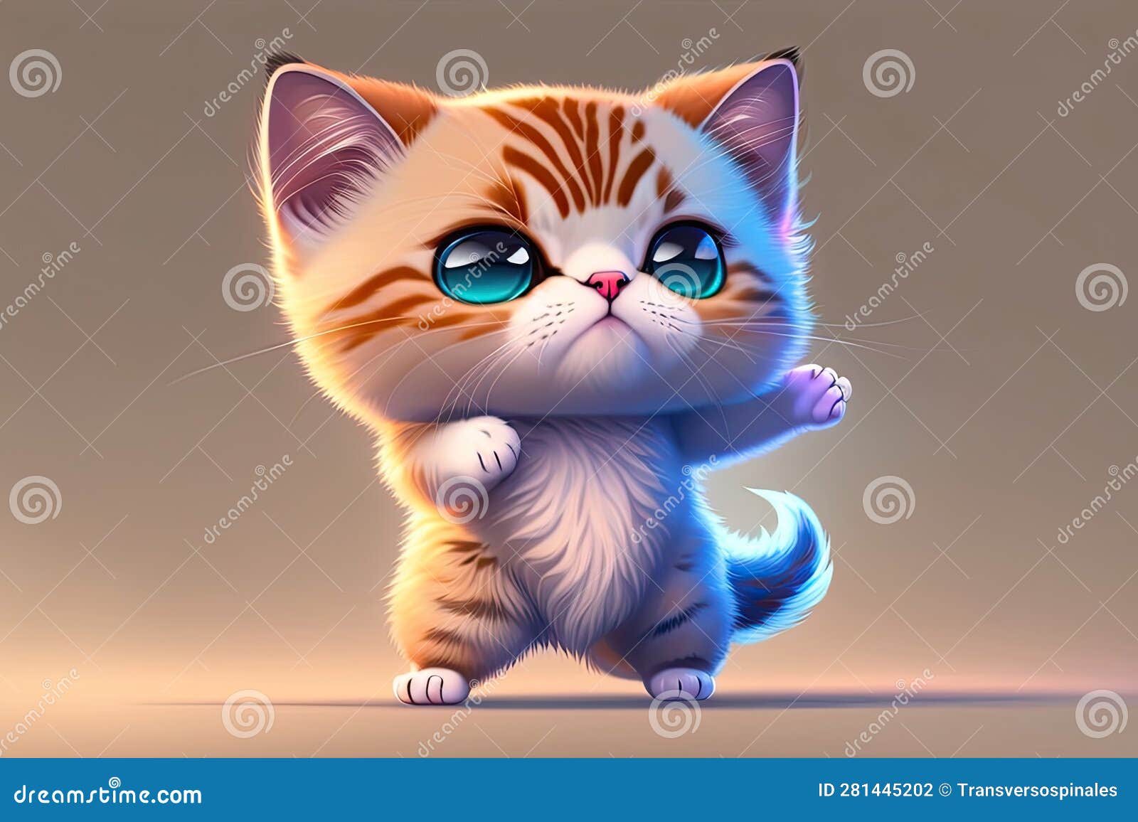 Cute Chibi Cartoon Cat Dance Stock Illustration - Illustration of dance ...
