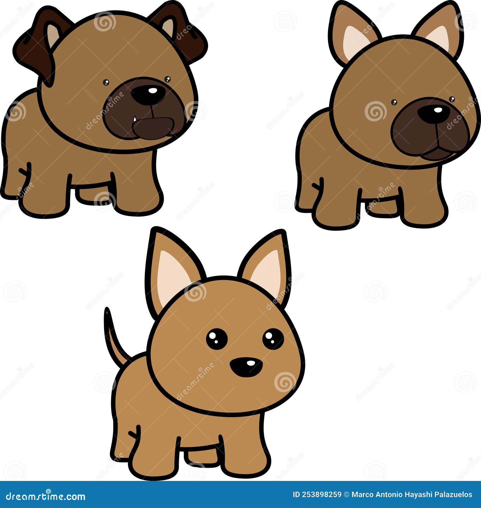 Dogs Character Workout. Vector Illustration | CartoonDealer.com #197886576