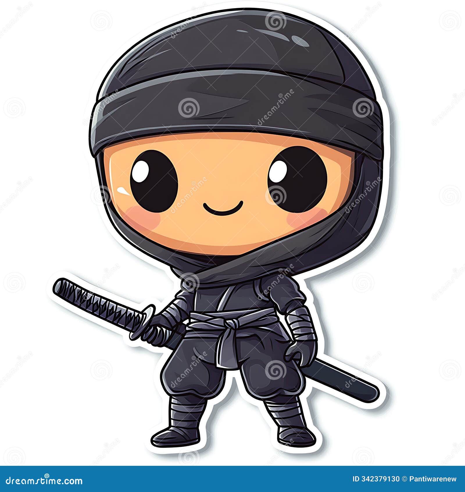 Cute Chibi Ninja Ninja Figurine Stock Illustrations – 342 Ninja