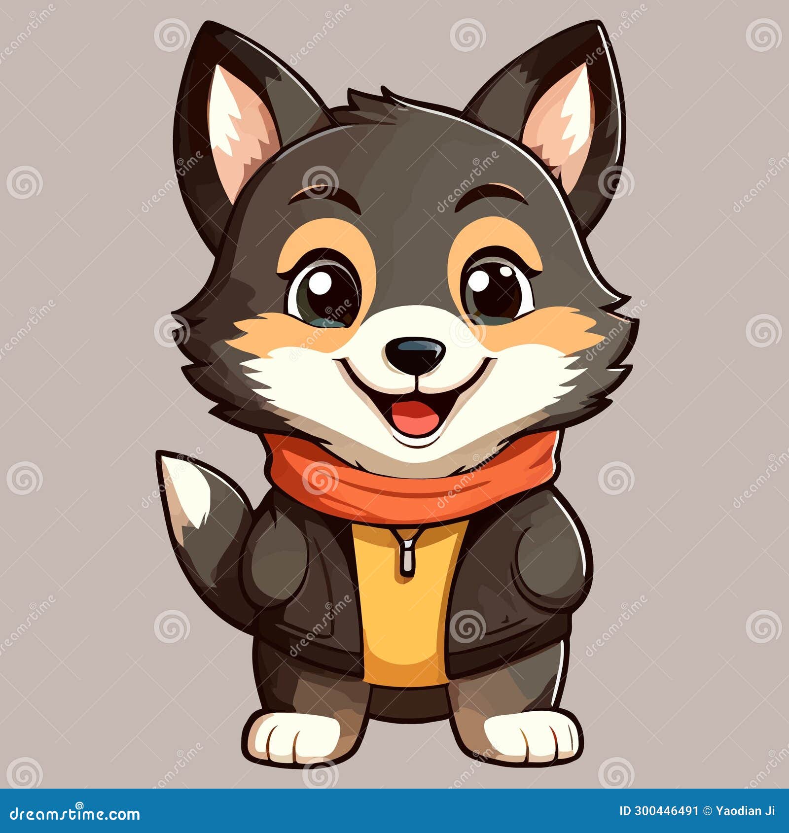 Lobo Chibi Lámina Artística For Sale Con La Obra «Lindo Lobo