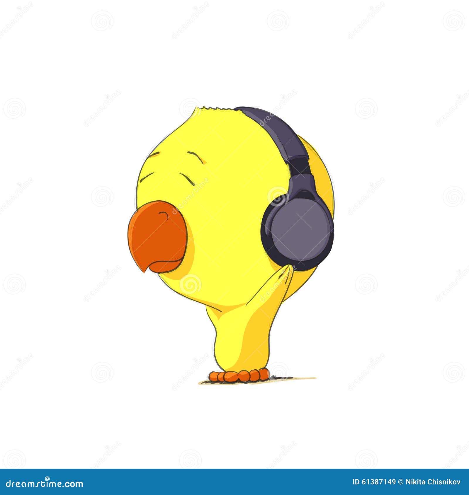 Cute chick character stock vector. Illustration of bright - 61387149