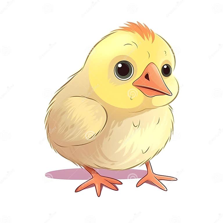 Cute chick drawing stock illustration. Illustration of adorable - 286710982