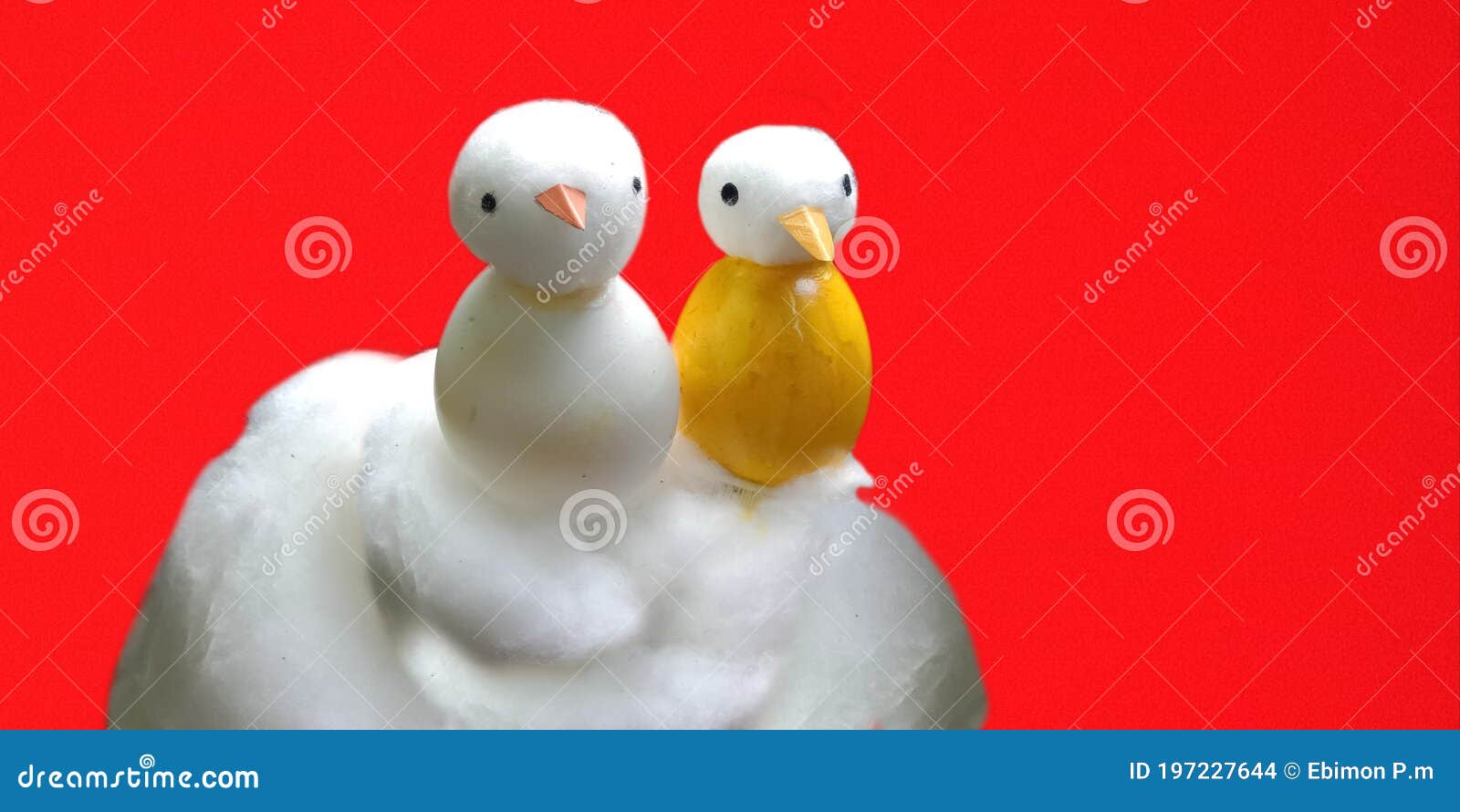 Cute Chick in Eggs Shell on the View. Stock Photo - Image of cartoon ...