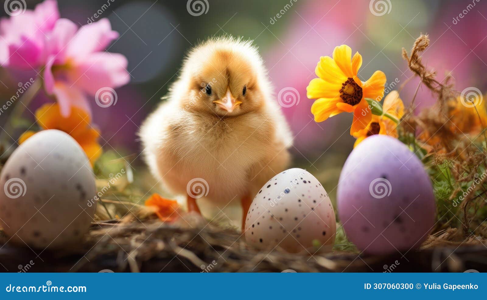 A Cute Chick Hatching Out of a Speckled Egg Stock Photo - Image of farm ...