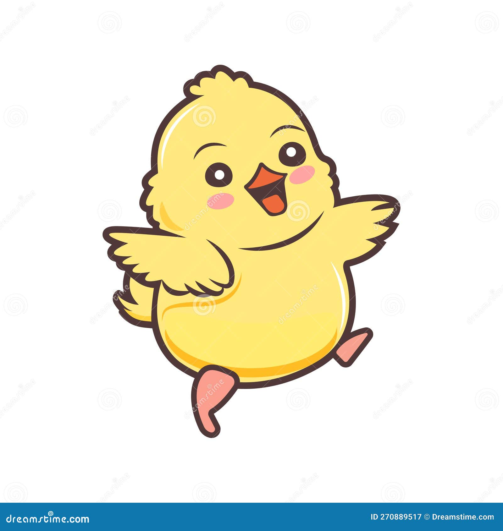 Cute Chick Vector Illustration Cartoon Stock Vector - Illustration of ...